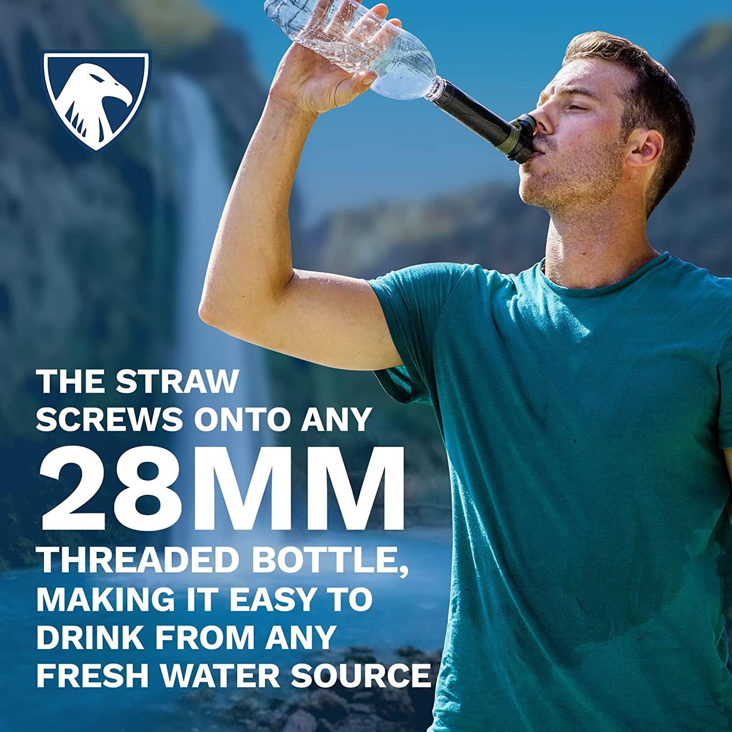 Survivor Filter Personal Water Purifier Straw - Lightweight & Portable ...