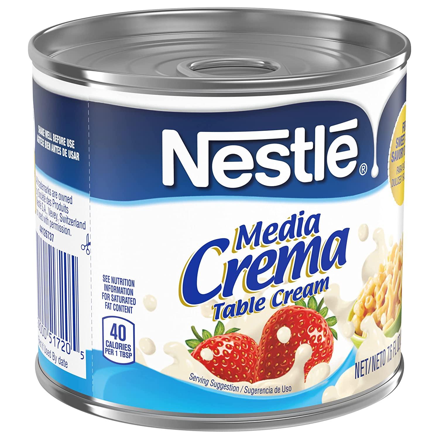 Nestle Table Cream 7.6 oz - Rich and Creamy Dairy Product for Cooking ...