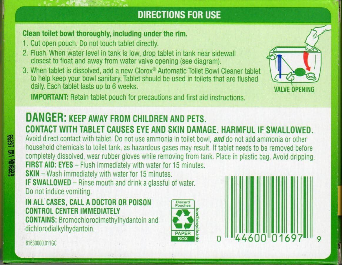 Clorox Automatic Toilet Bowl Cleaner Tablets (2-Pack) | Effective ...