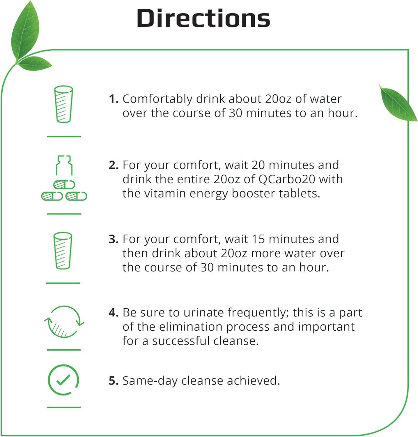 Herbal Clean Same-Day Premium Detox Drink Cran-Raspberry Flavor 20 Fl ...