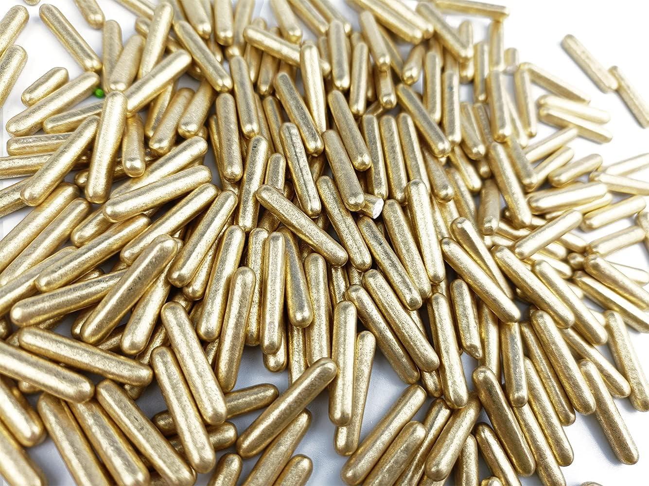 Sprinkles Jimmies Gold Sugar Candy 100g/ 3.52oz Baking Edible Cake ...