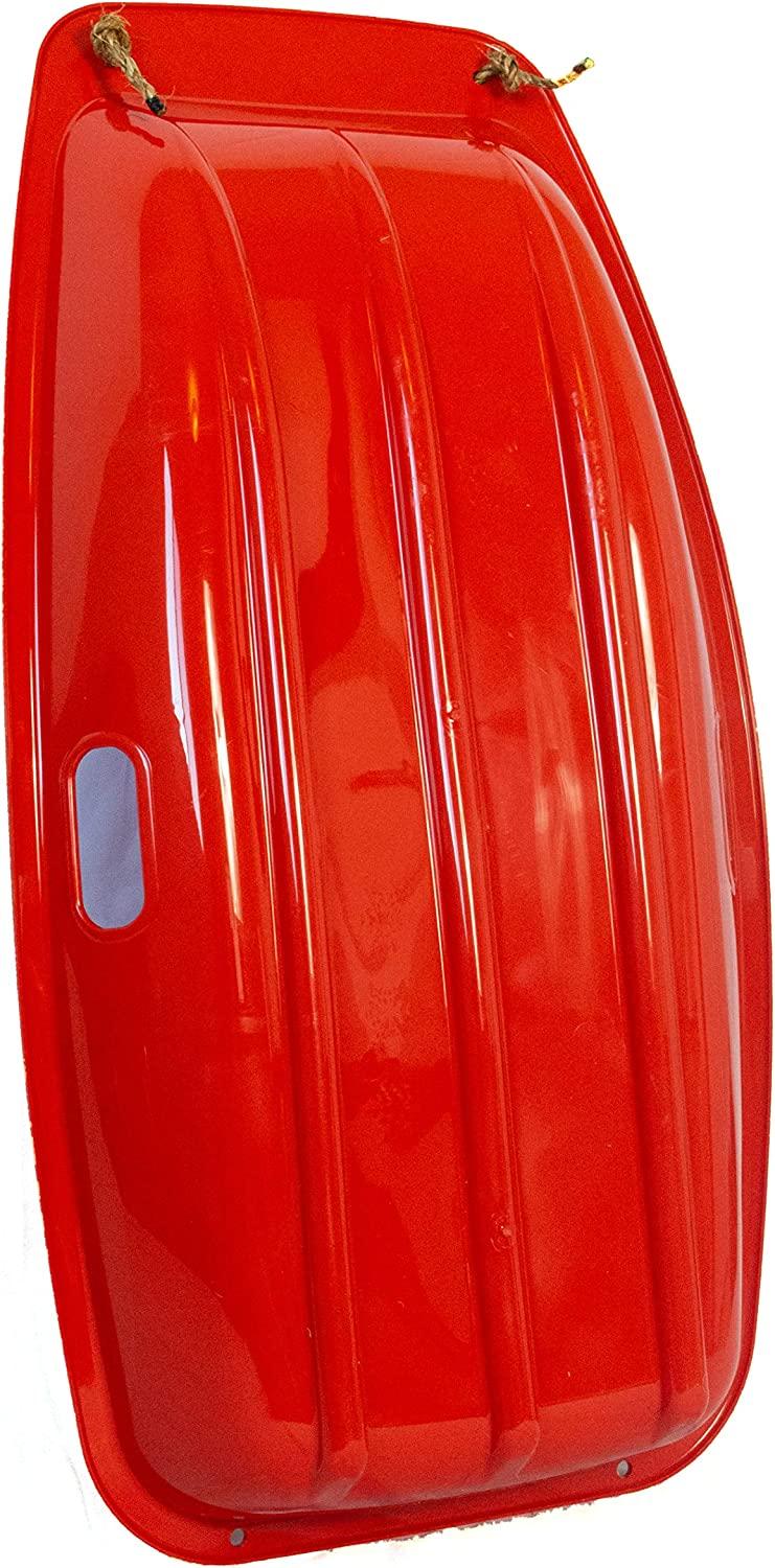 Lucky Bums Kids Plastic Snow Sled Toboggan in Red - Sledding Fun for ...
