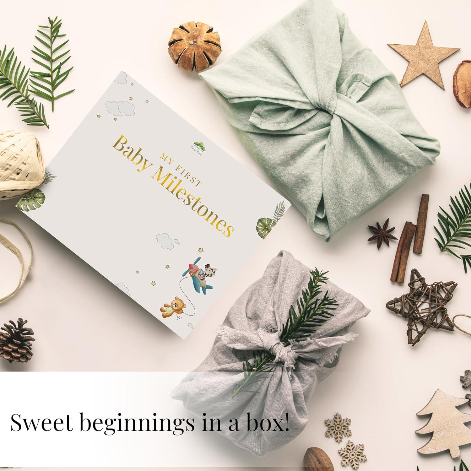 Tiny Trees Baby Milestone Gift Set - Premium Gifts and Keepsake Box ...