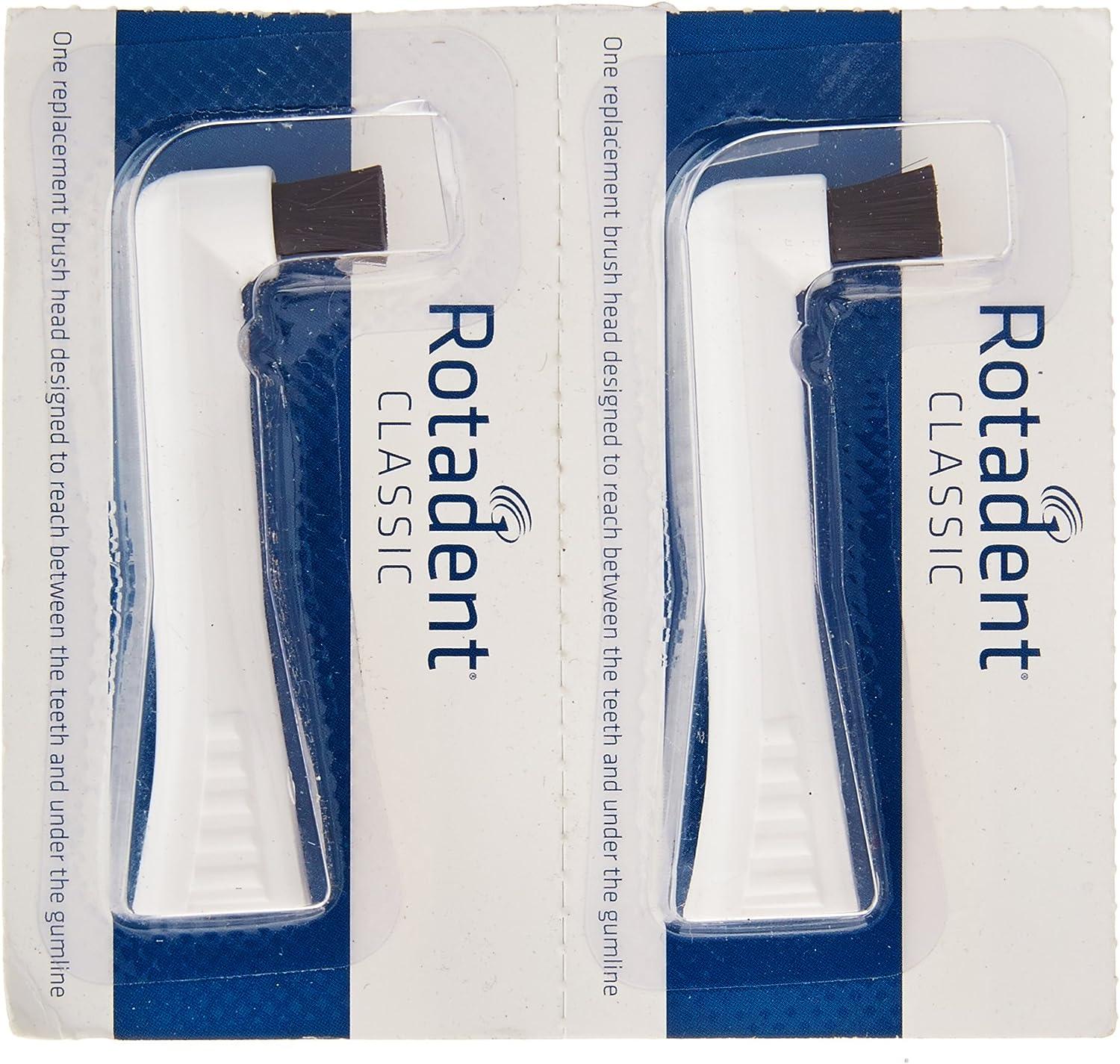 Rotadent Legacy/Classic Brush Heads with Flat Hollow Tip by Rota-Dent ...