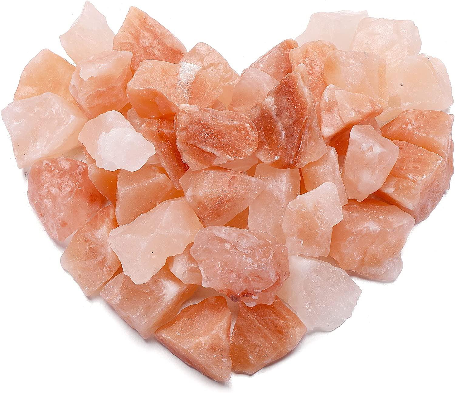 Jovivi Bulk Natural Himalayan Salt Healing Crystals Rough Stone Large 1 ...