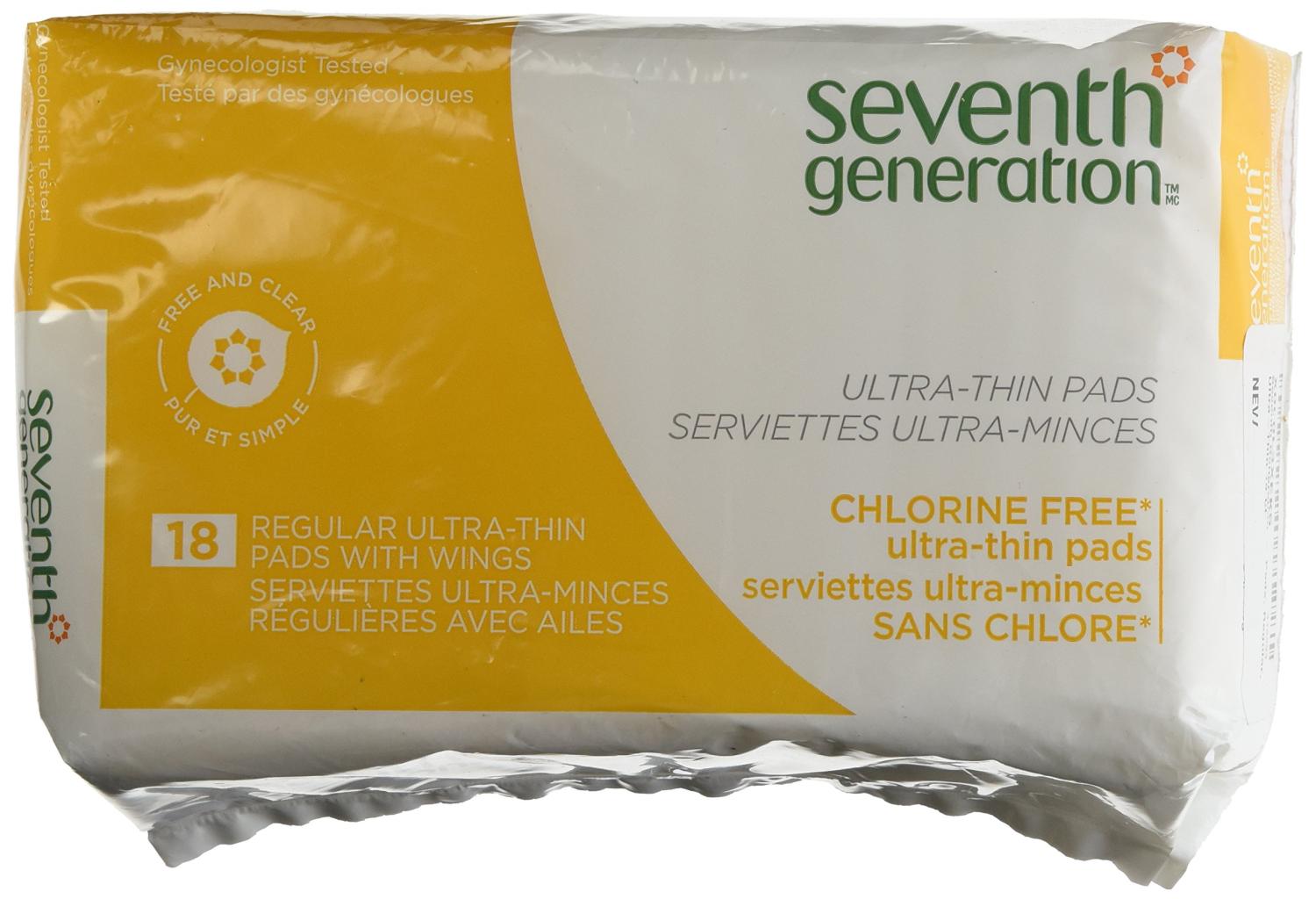 Seventh Generation Ultrathin Regular Pads - 18 ct | Eco-Friendly ...