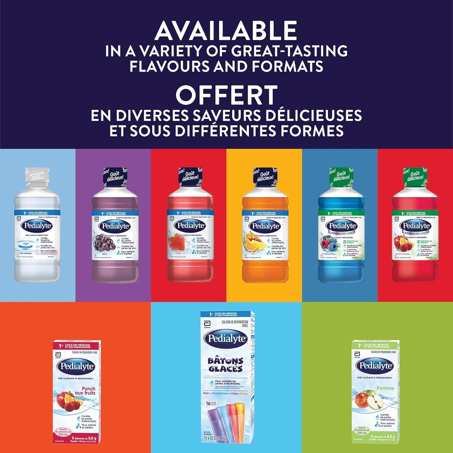 Pedialyte Electrolyte Oral Rehydration Solution Strawberry 1-L Bottle ...