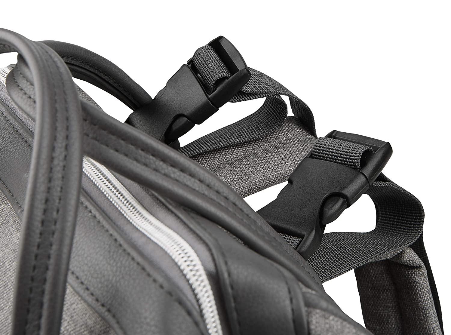 Multi-Function Light Grey Nappy Bag - Stylish Backpack for Baby Care ...