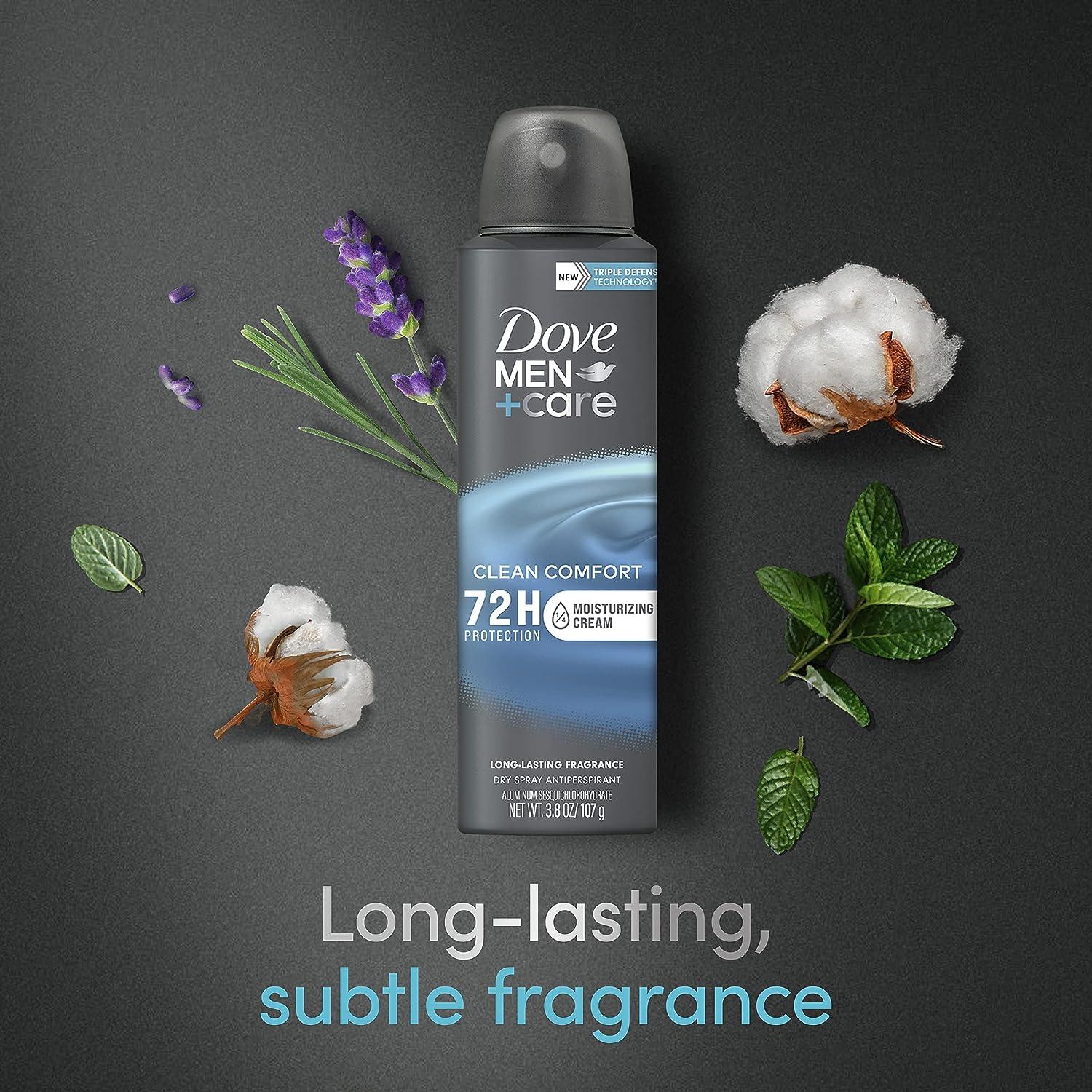 Dove Men+Care Antiperspirant Deodorant Clean Comfort Dry Spray For Men ...