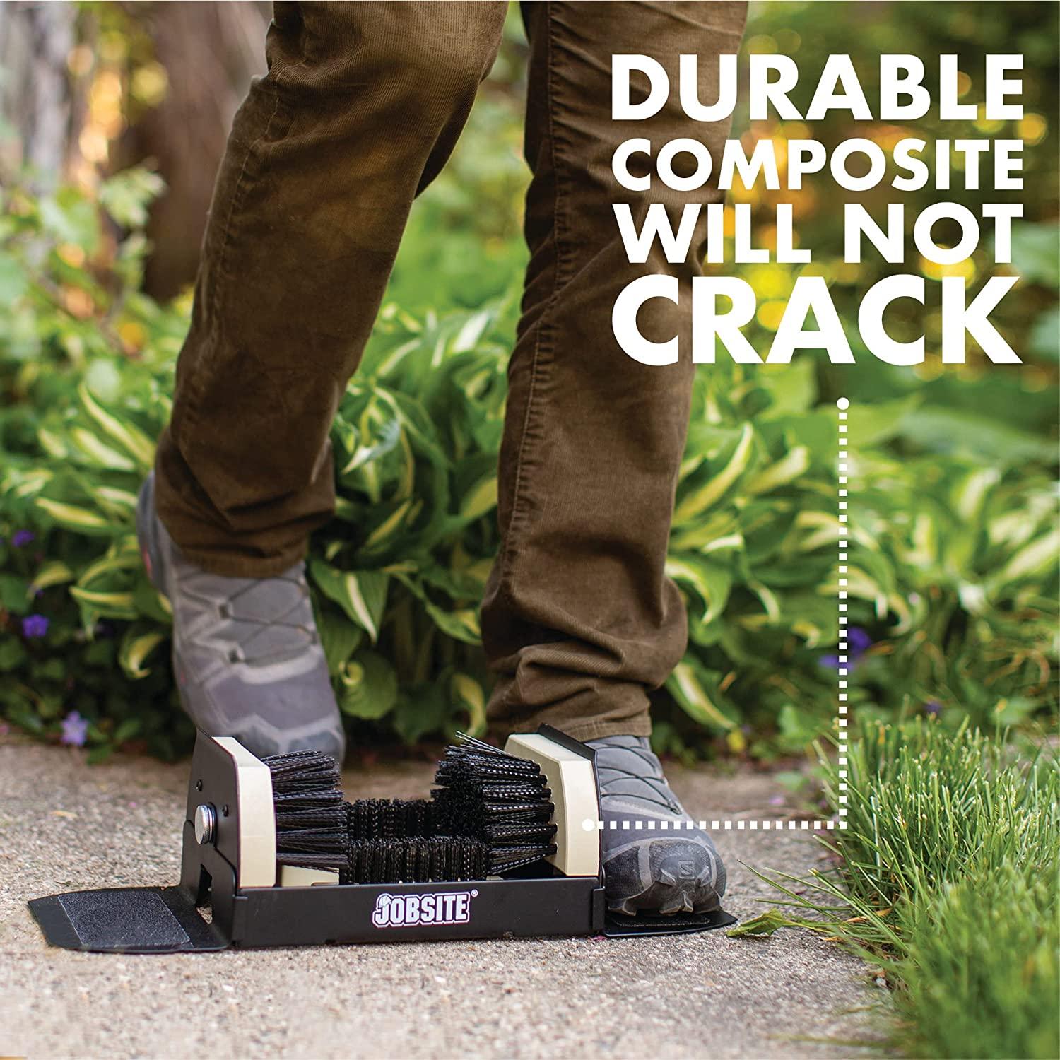 Jobsite Boot Scrubber - Outdoor Shoe Scraper Cleaner Brush | Extra Wide ...