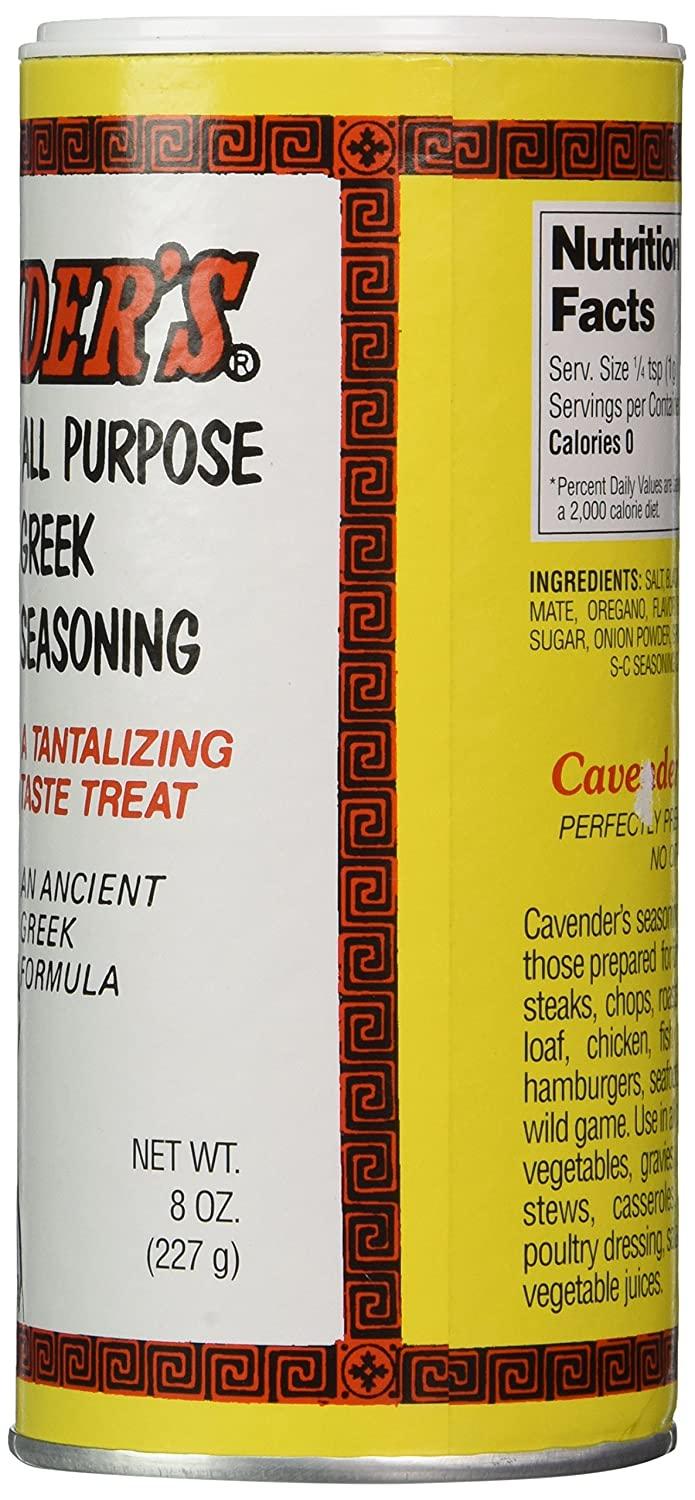 Cavender's All Purpose Greek Seasoning - 8 oz | Premium Blend for ...