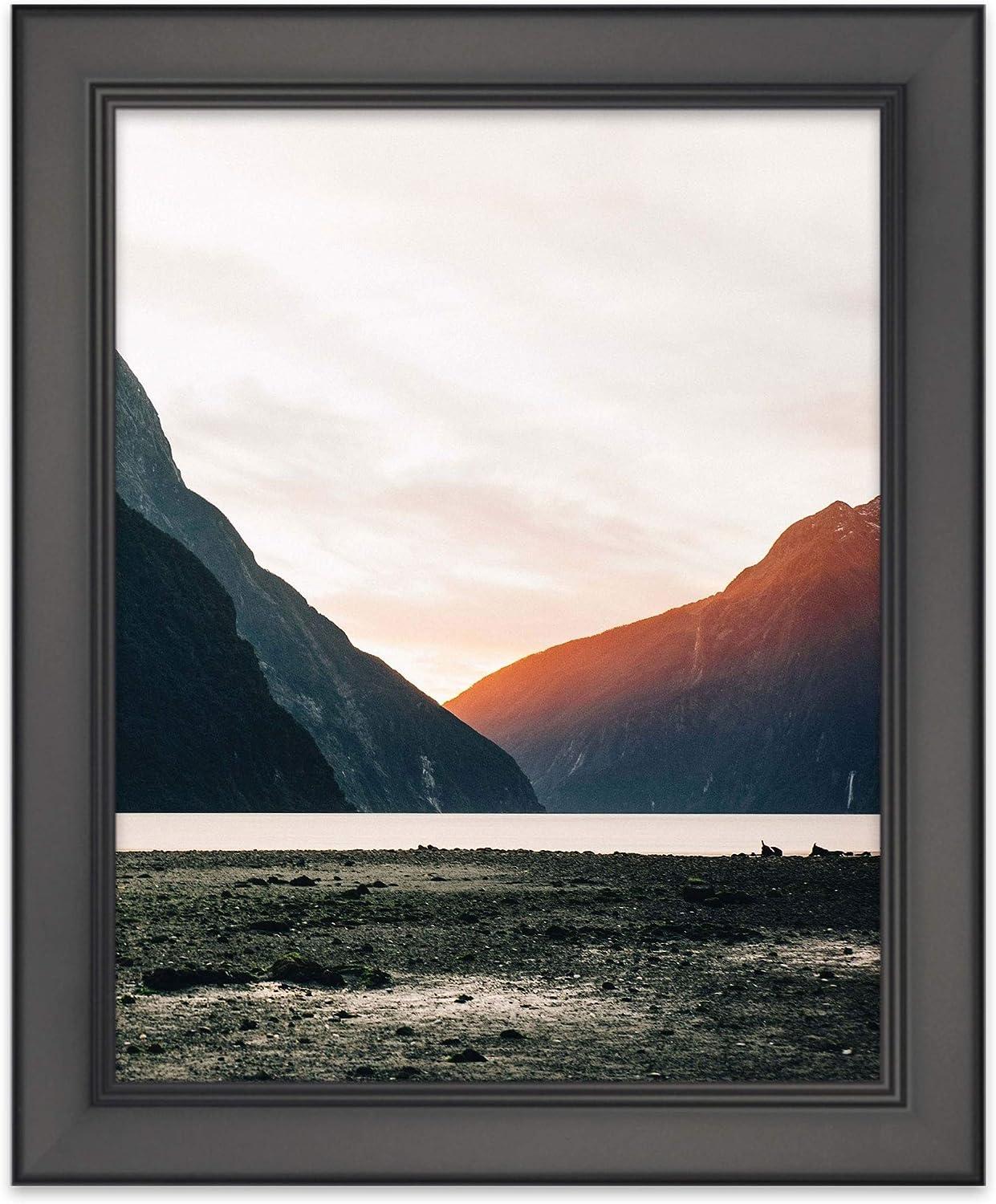 CountryArtHouse Contemporary Black Wood Picture Frame Moulding - 18ft ...