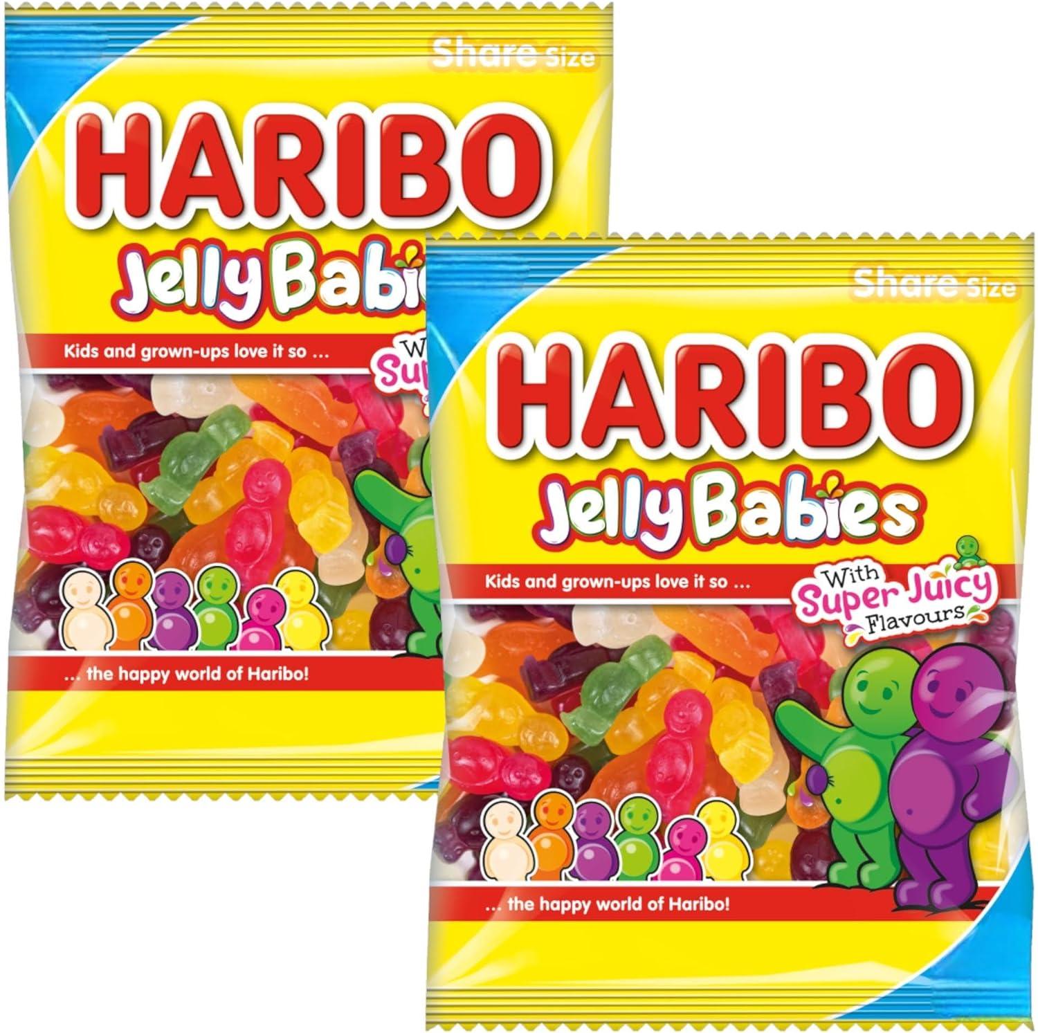 Jelly Babies Super Juicy Gummy Sweets Soft Chewy Candy 160g - 2x Share ...