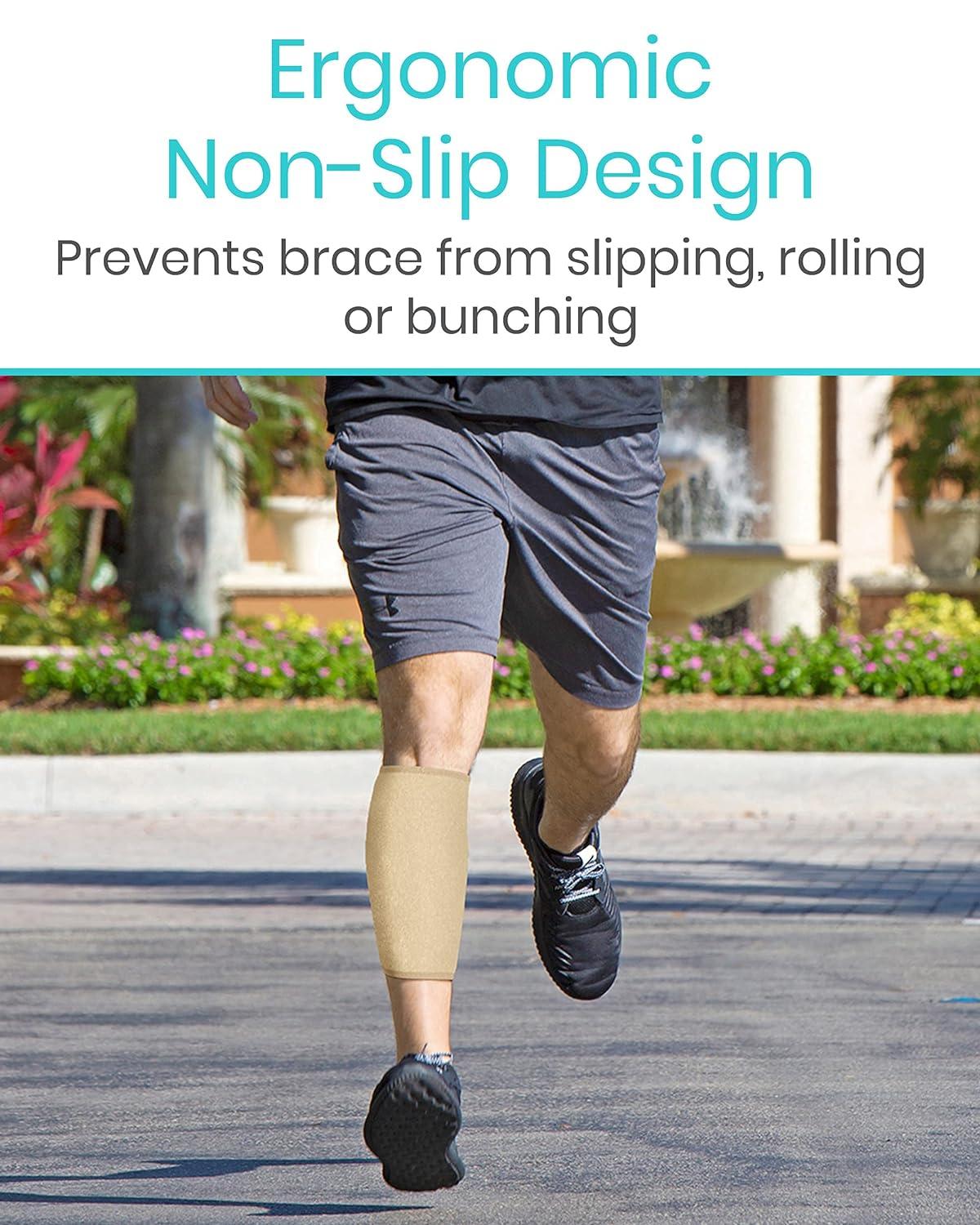 Vive Adjustable Calf Brace - Shin Splint Support for Men and Women ...