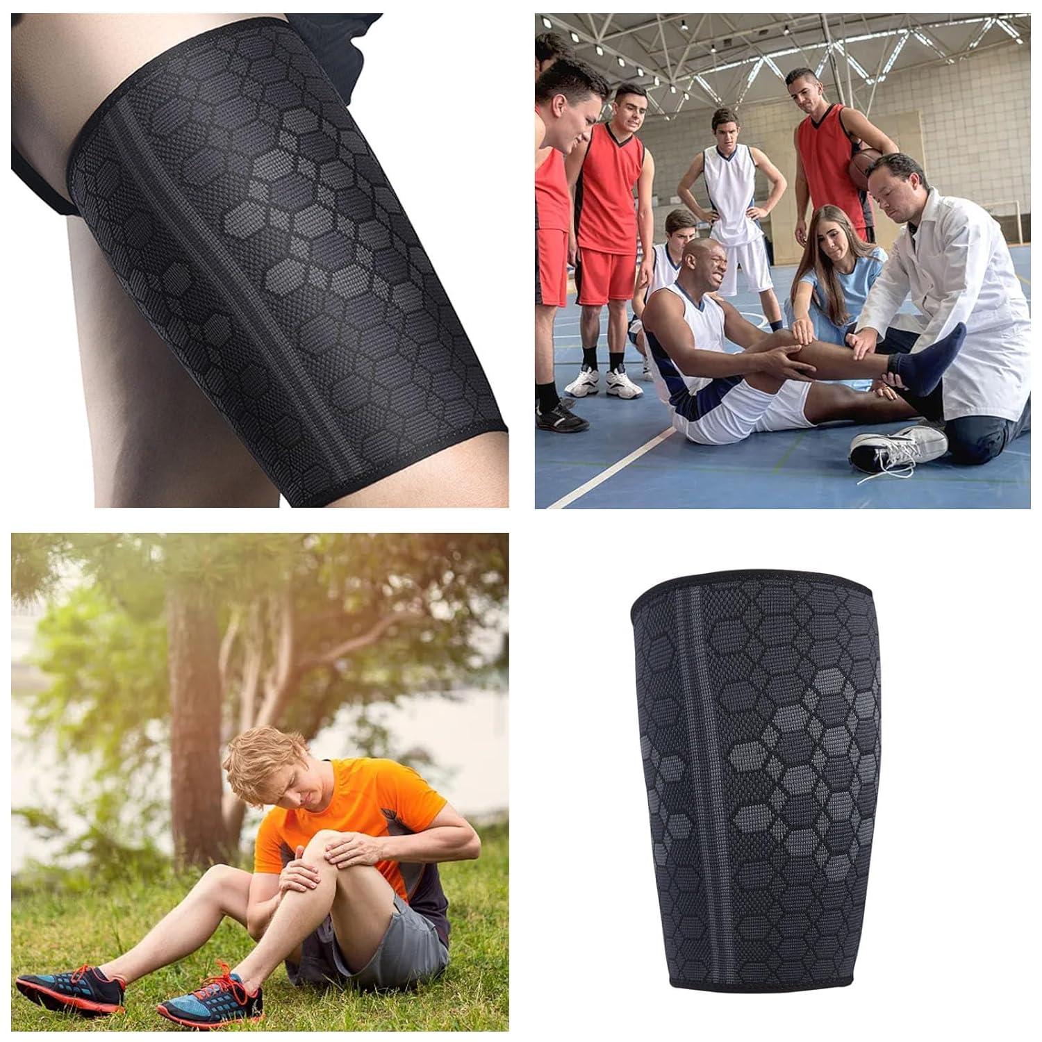 2pcs Thigh Compression Support Sleeves for Men and Women - Hamstring ...
