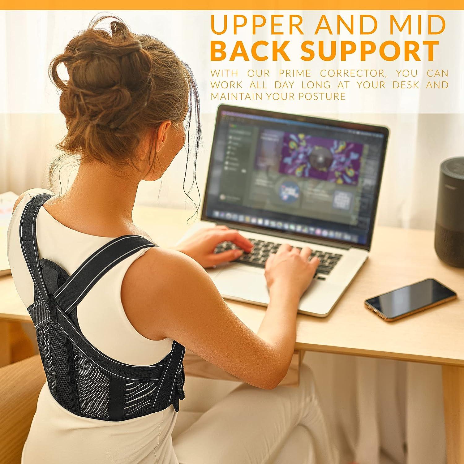 Adjustable Posture Corrector for Women and Men - Relieve Back Pain and ...