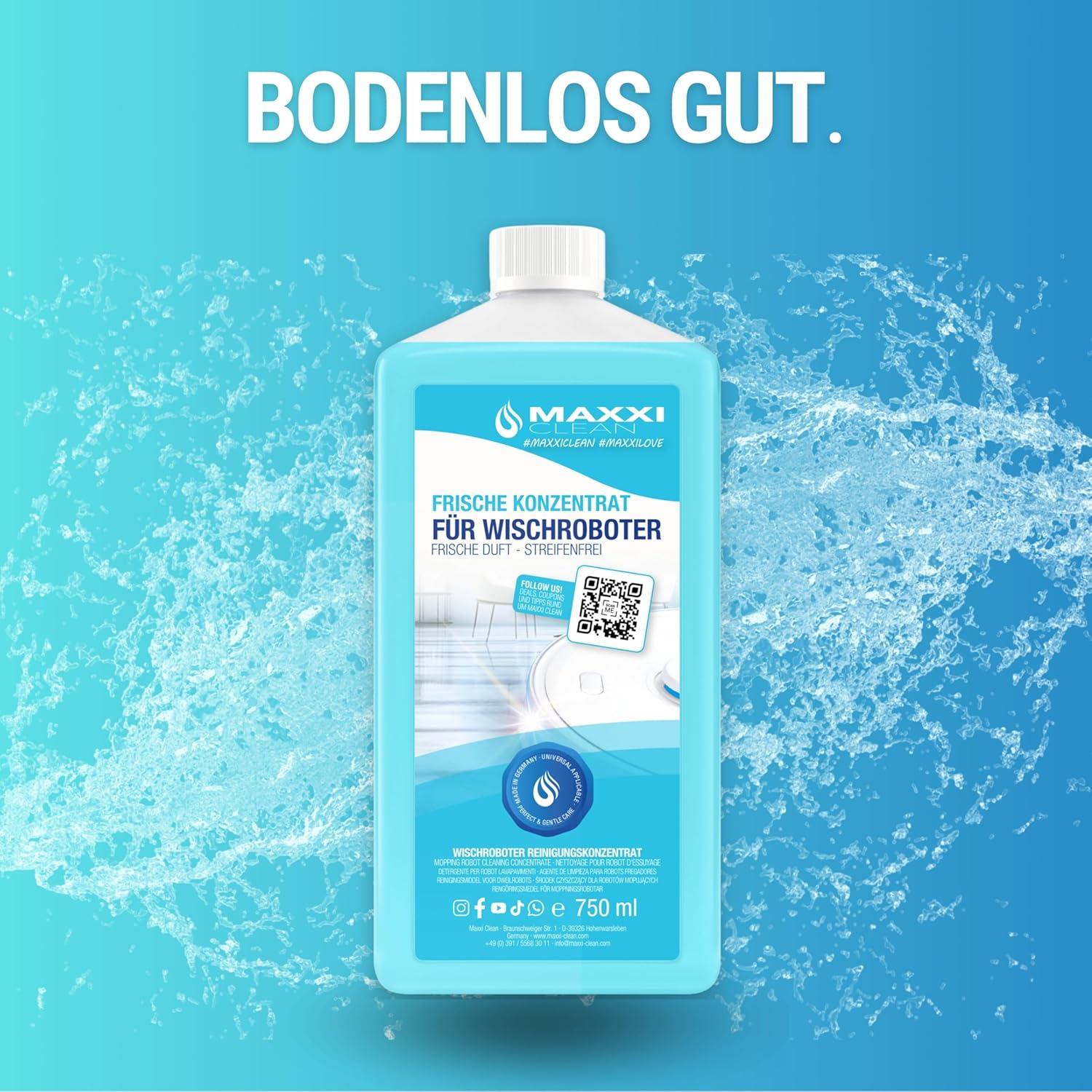 Maxxi Clean Floor Cleaner 2x750ml | Universal Wiping Fluid for Robots ...
