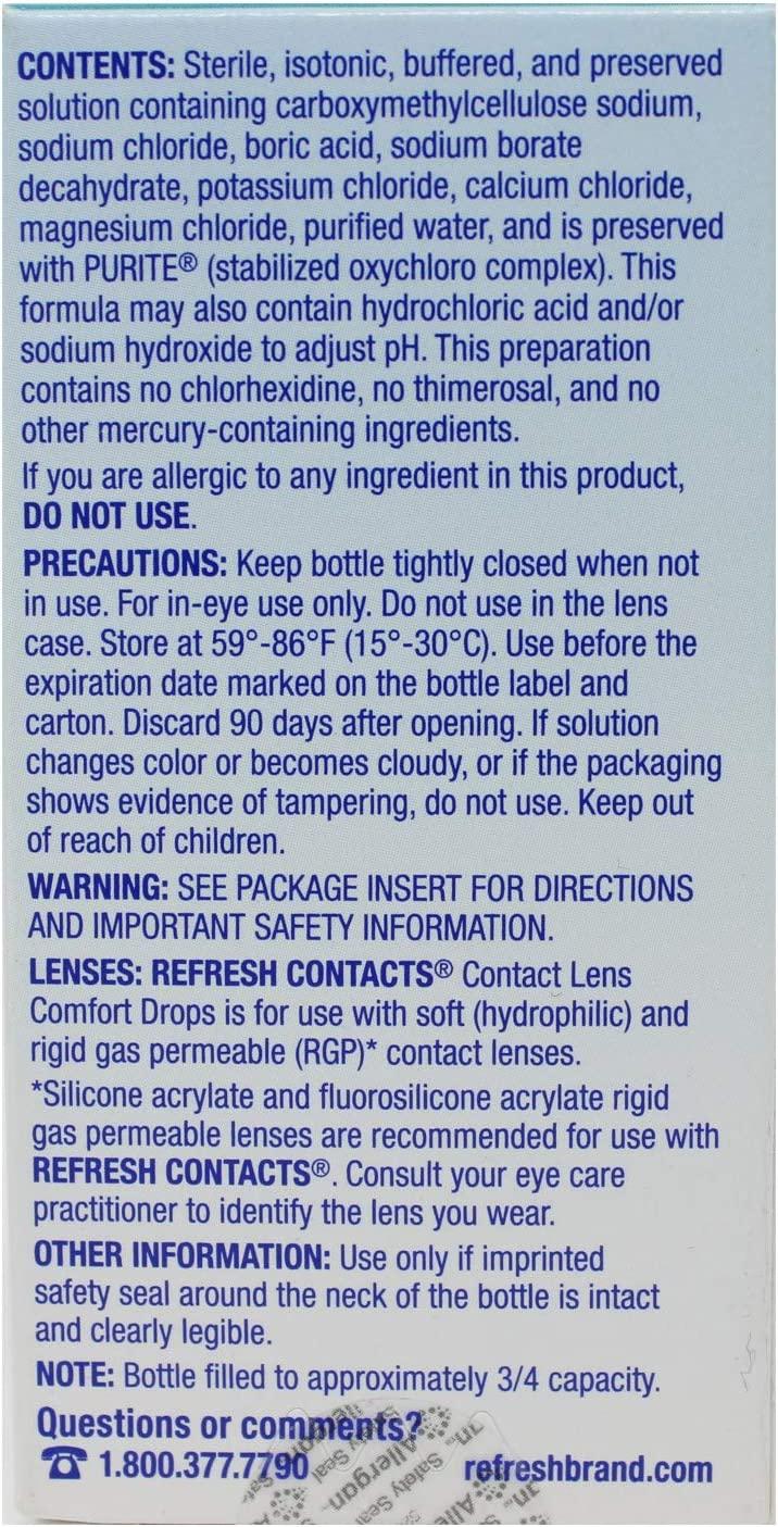 Refresh Contacts Contact Lens Comfort Drops 0.4 fl oz - 2 Pack | Buy ...