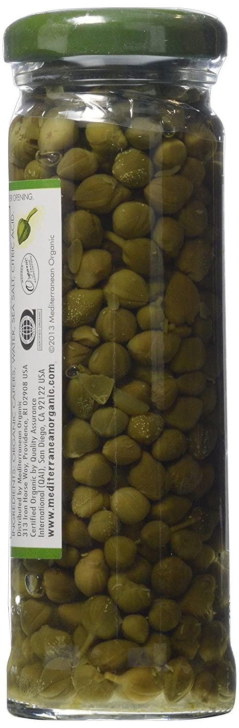 Mediterranean Organic Capers 3.5 oz - Premium Quality & Flavorful ...