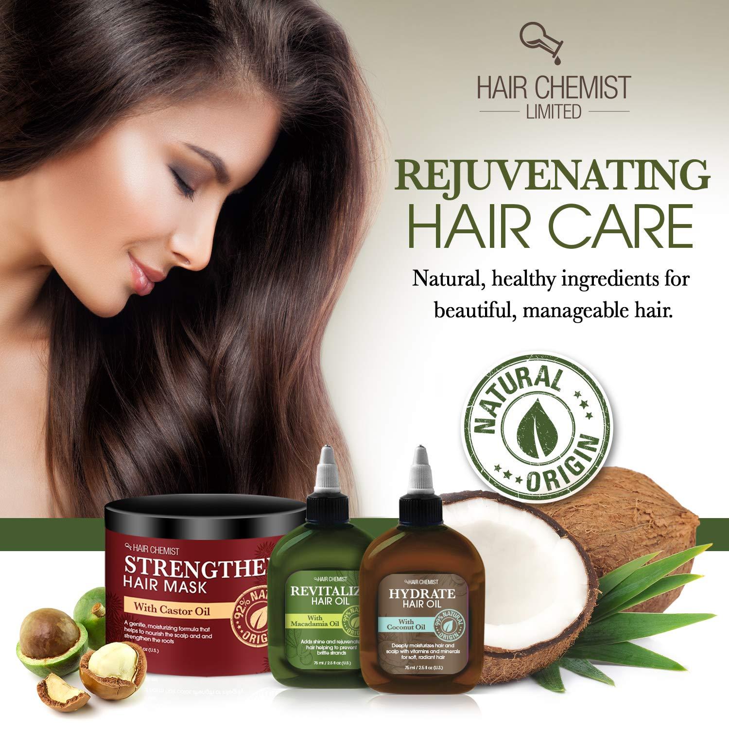 Hair Chemist Strengthen Hair Mask with Castor Oil 8oz - Repair and ...