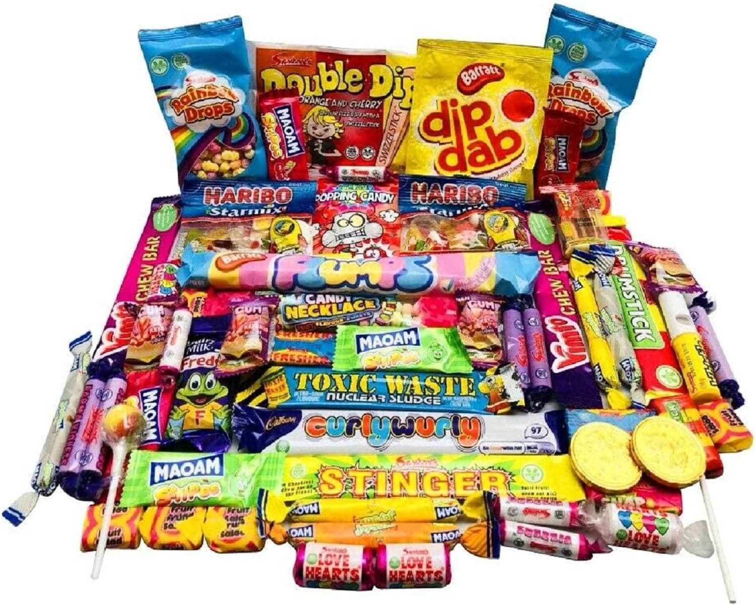 Happy 18th Birthday sweets pick n mix The ultimate retro sweet selection 70s 80s Box sweet ...