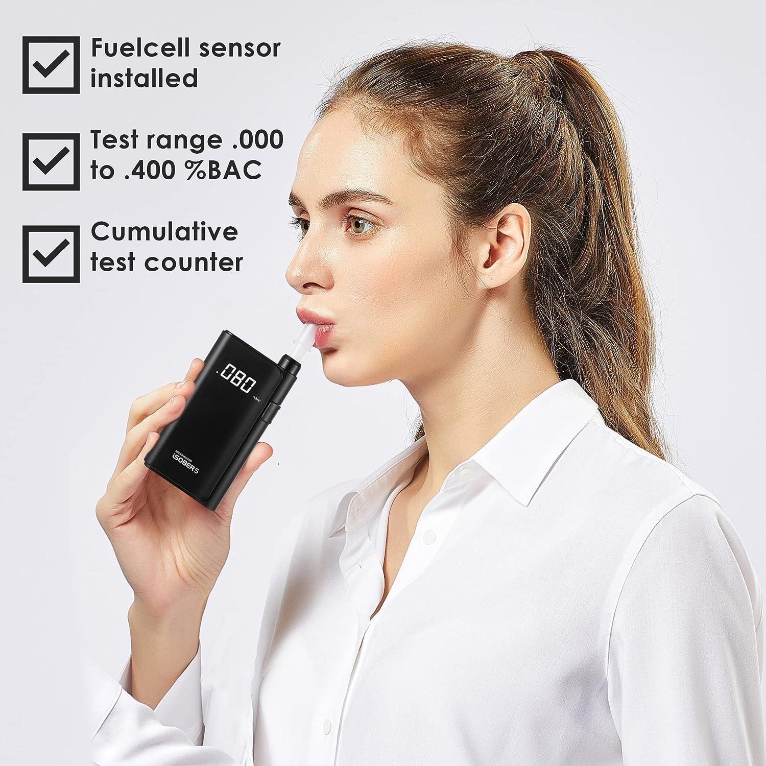 iSOBER 5 Breathalyzer - DOT NHTSA Compliant Alcohol Tester with ...