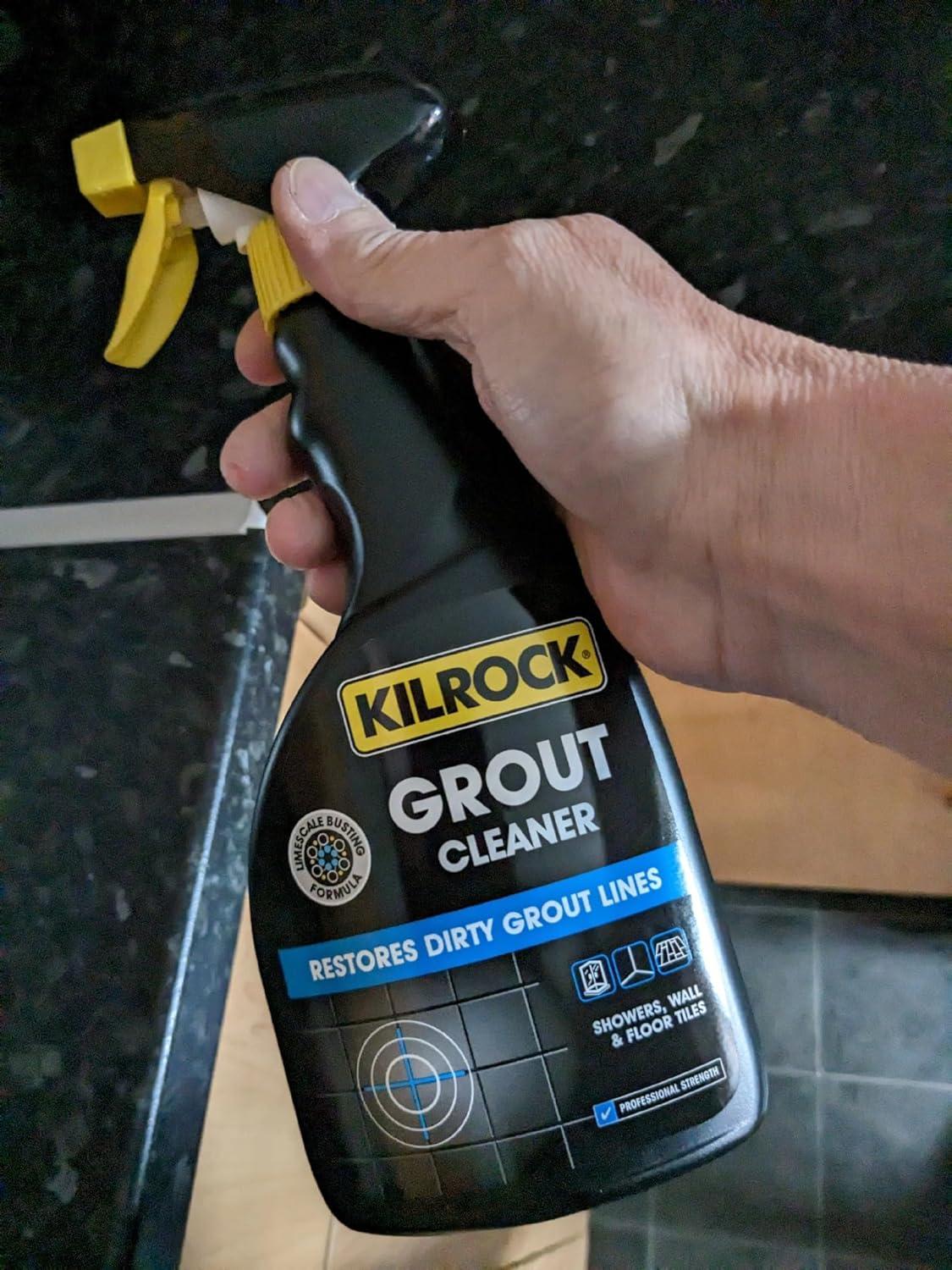 Housold 500ml Kilrock Grout Cleaner Spray Cleans & Restores Dirty Tile ...