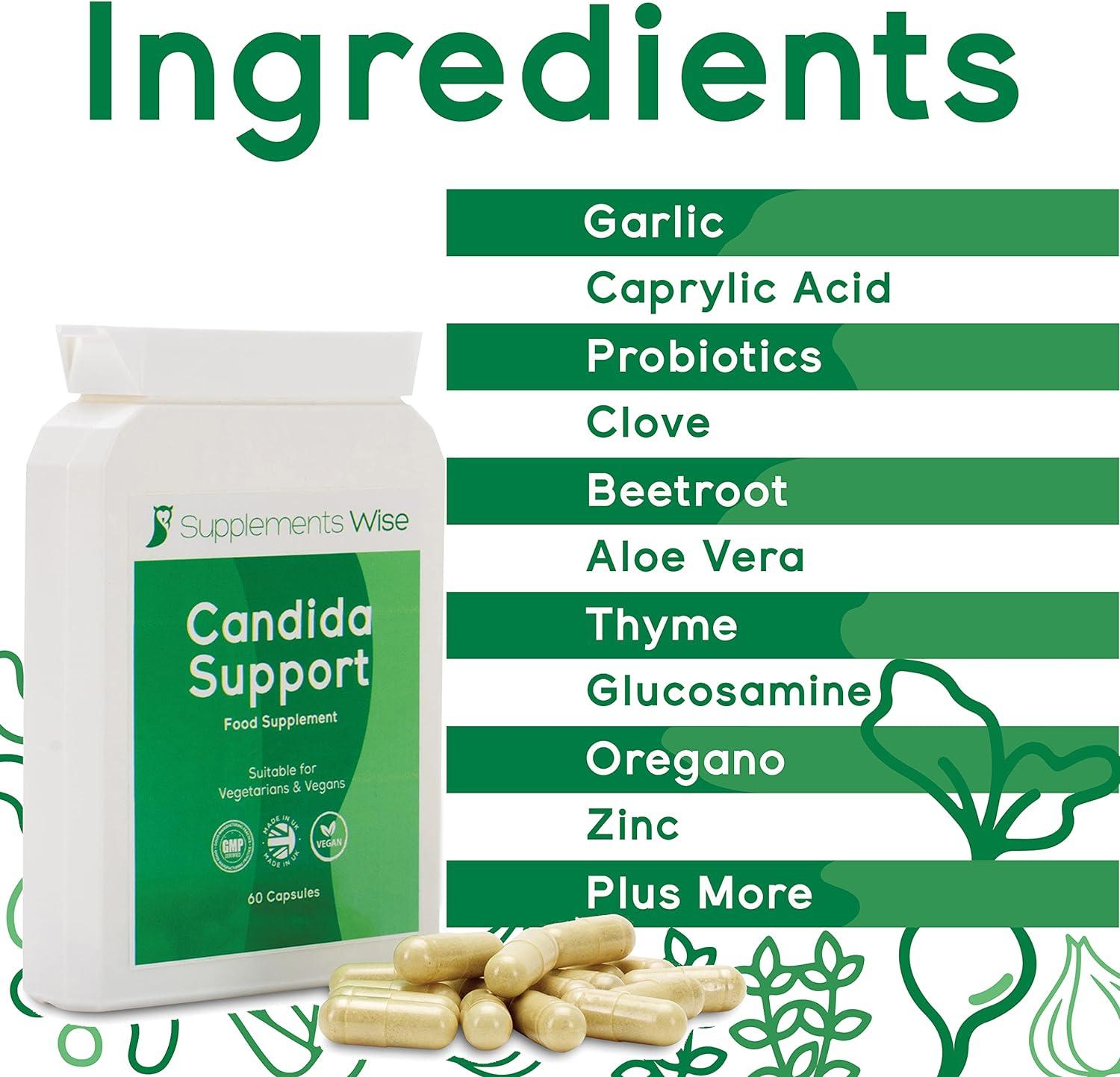 Candida Support 60 Capsules - Thrush Treatment for Men and Women ...