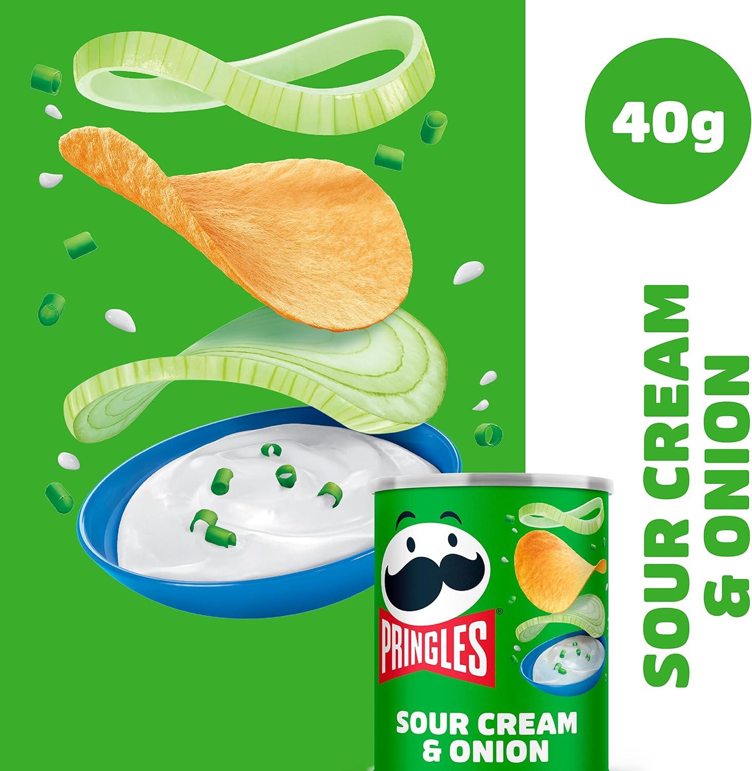 Pringles Sour Cream & Onion Crisp Cans 12x40g | Buy Now with Express ...