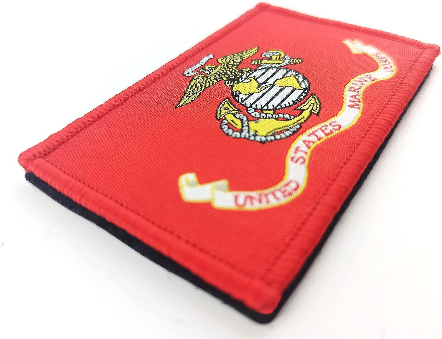 JBCD 2 Pack US Marine Corps Flag Patch - Army Force Tactical Pride Flag ...