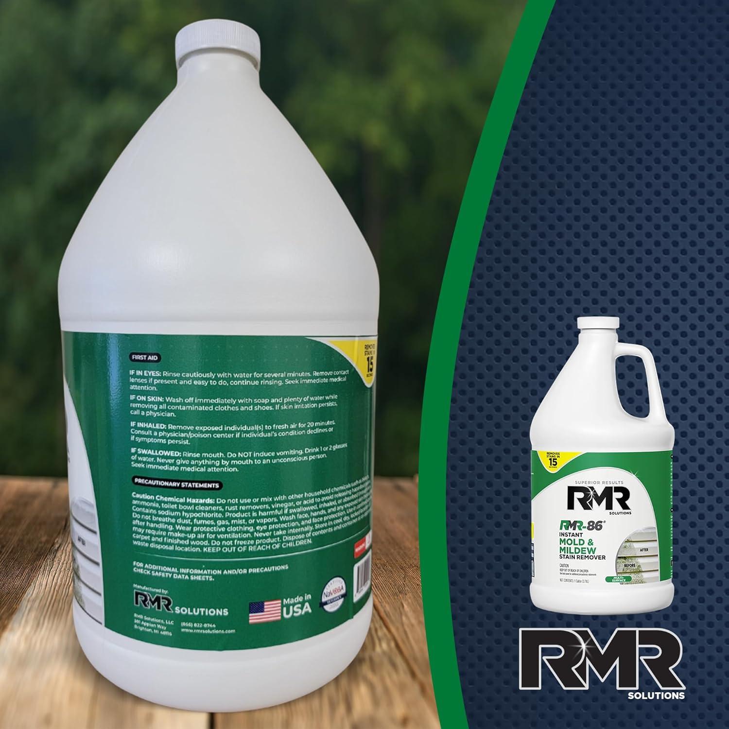 RMR-86 Instant Mold and Mildew Stain Remover Spray - 1 Gallon (128 fl ...
