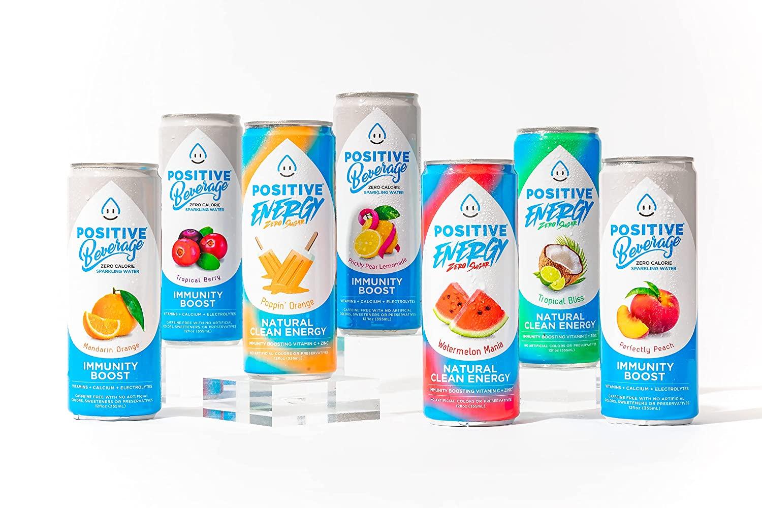 Positive Beverage IMMUNITY BOOST Perfectly Peach 12-oz Can 12-Pack ...