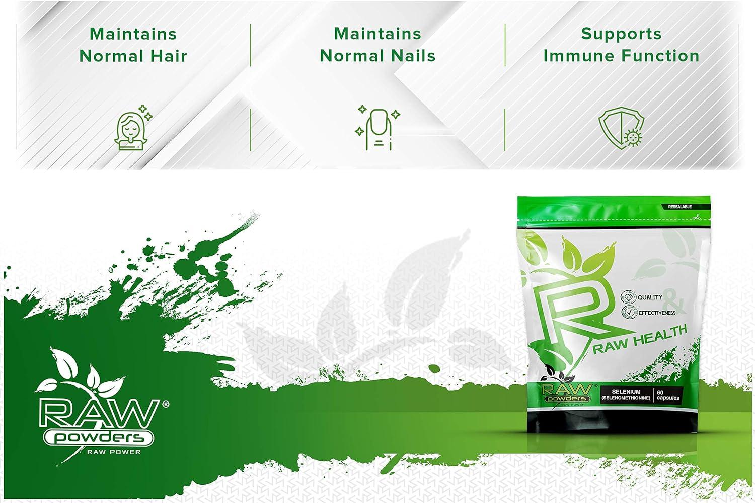 Selenium 200 mcg High Strength Capsules - Vegan Antioxidant Supplement ...