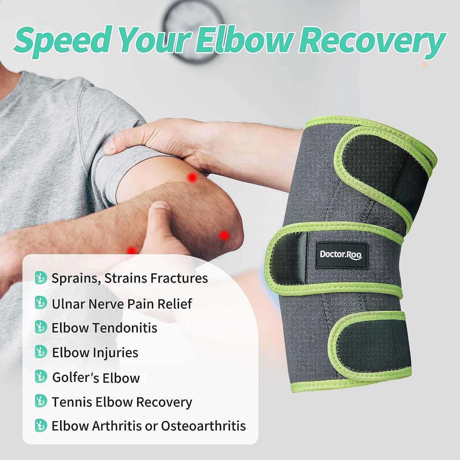 Adjustable Elbow Brace with Dual-Spring Stabilizer | Metal Splints for ...
