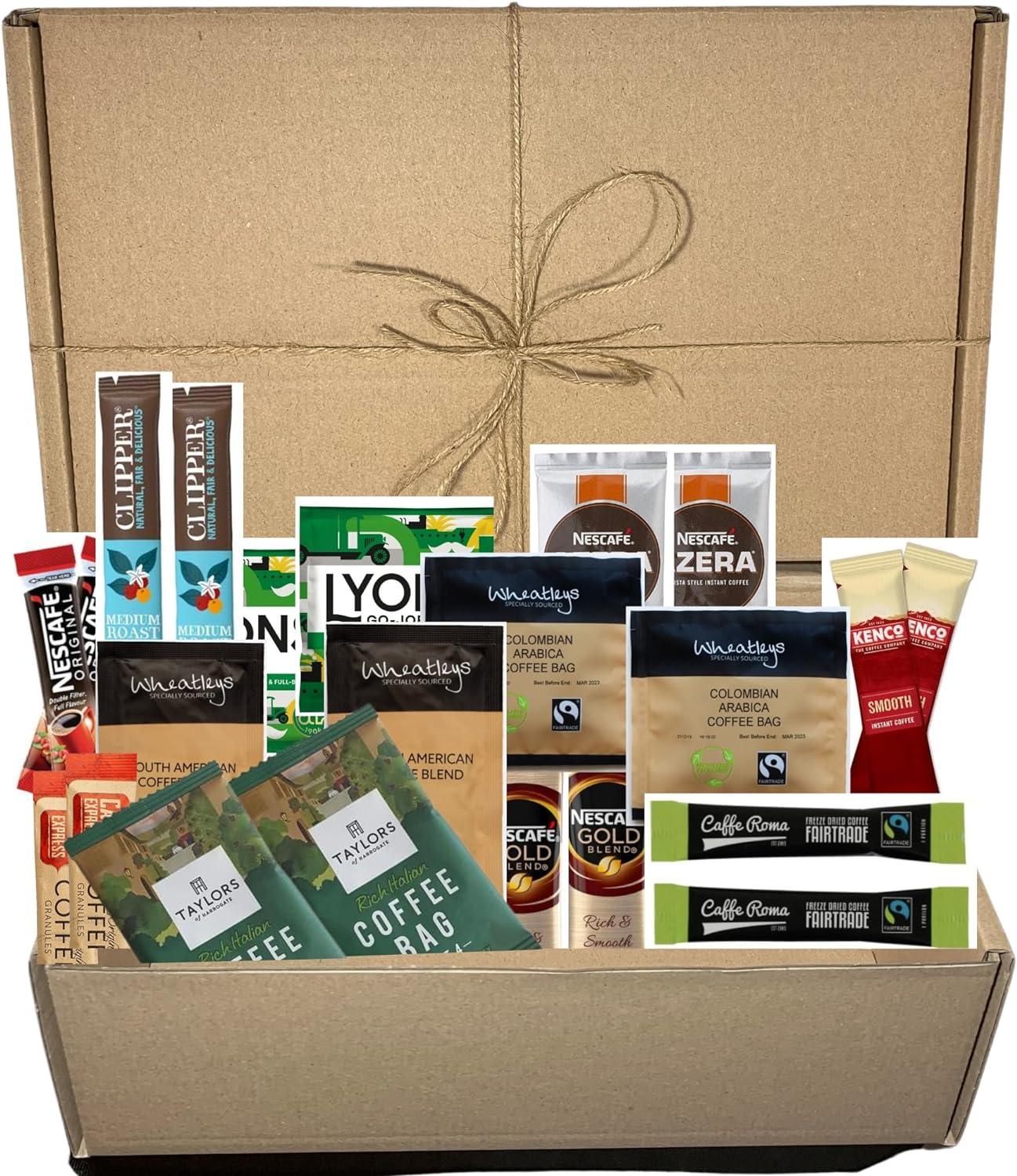 Premium Coffee Gift Set Bundle: 22 Sachets & Instant Coffee - Variety ...
