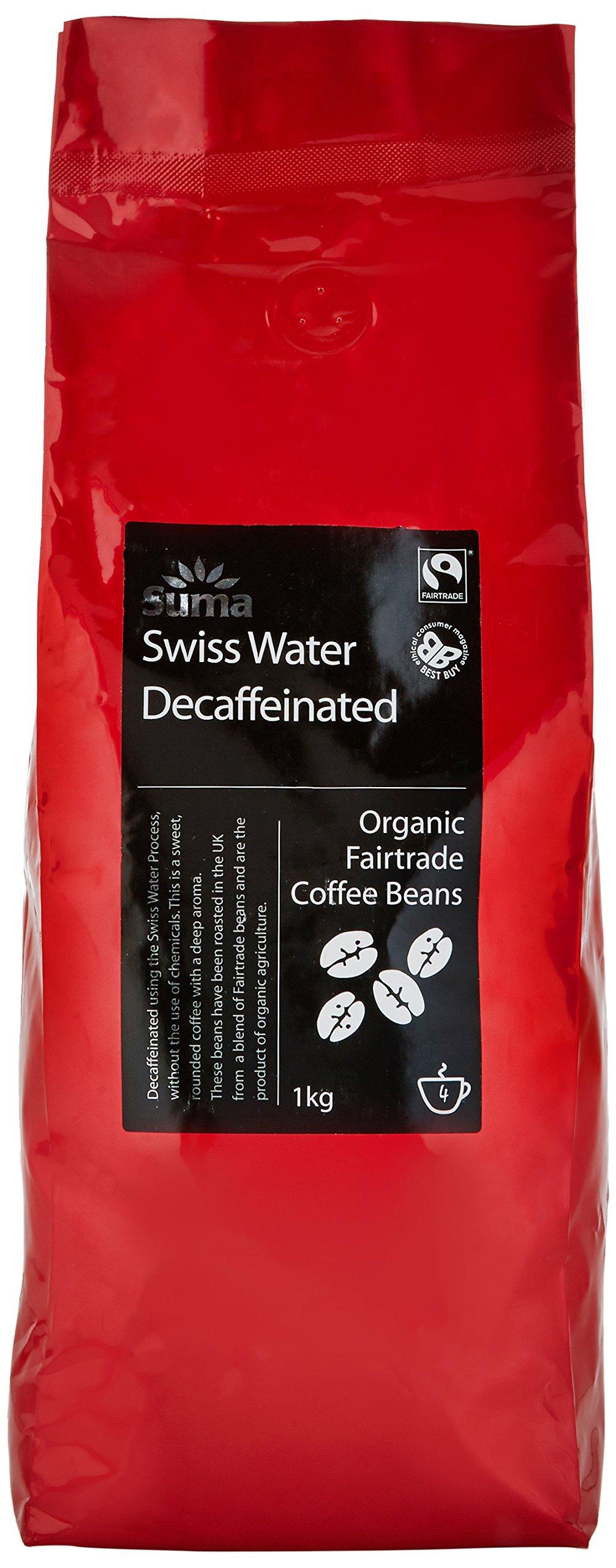 Suma Fairtrade Organic Swiss Water Decaffeinated Coffee Beans 1 kg | Buy Now with Express ...