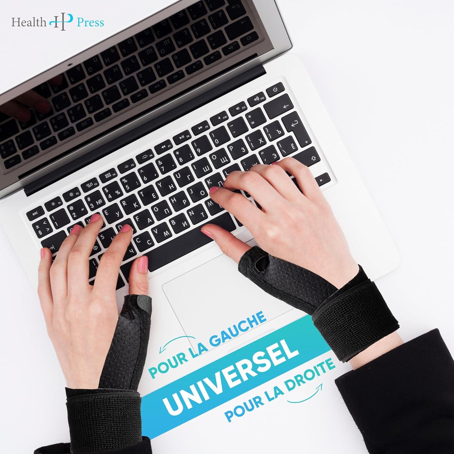 Health Press Thumb Splint Breathable Thumb Brace Universal Right/Left ...