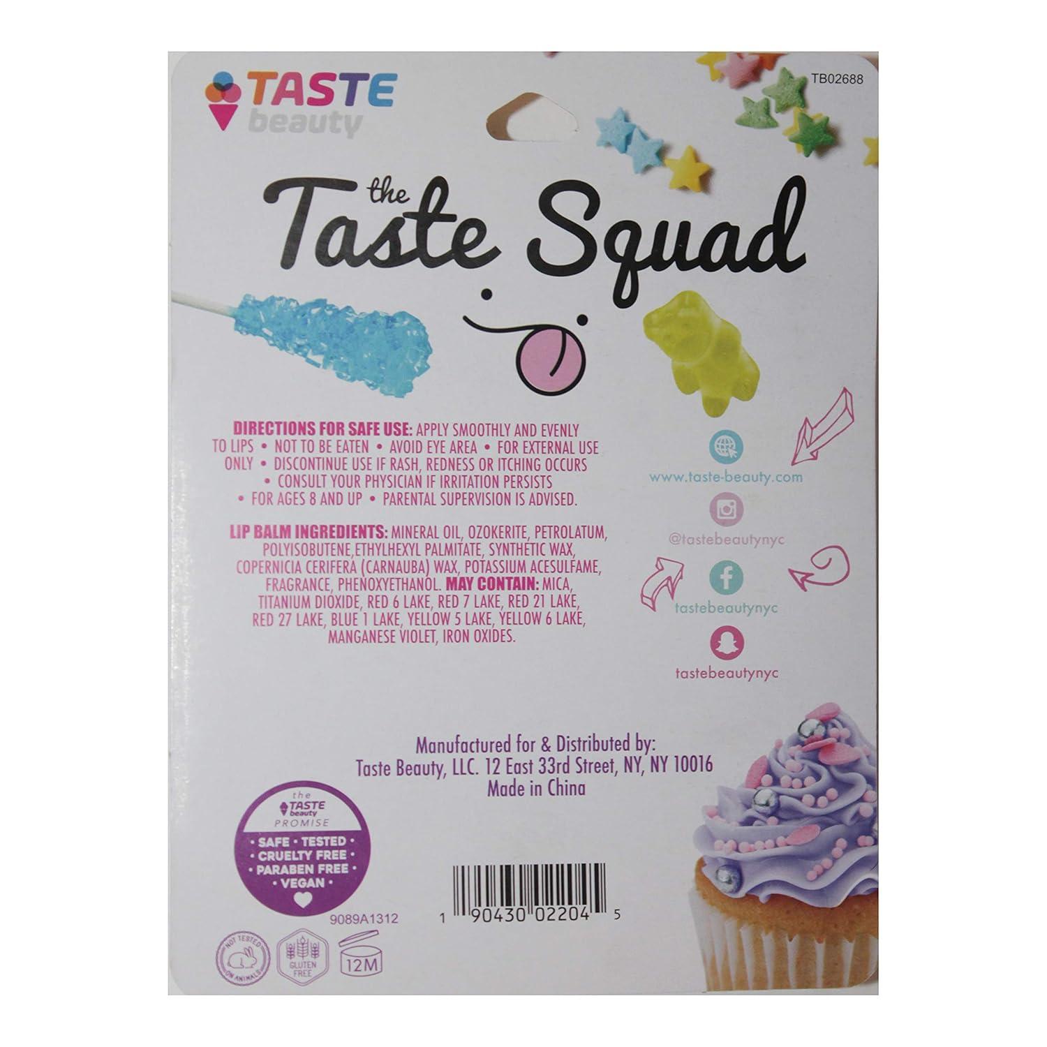 Buy Taste Beauty The Taste Squad Flavored Lip Balm Set - 5 Flavored ...