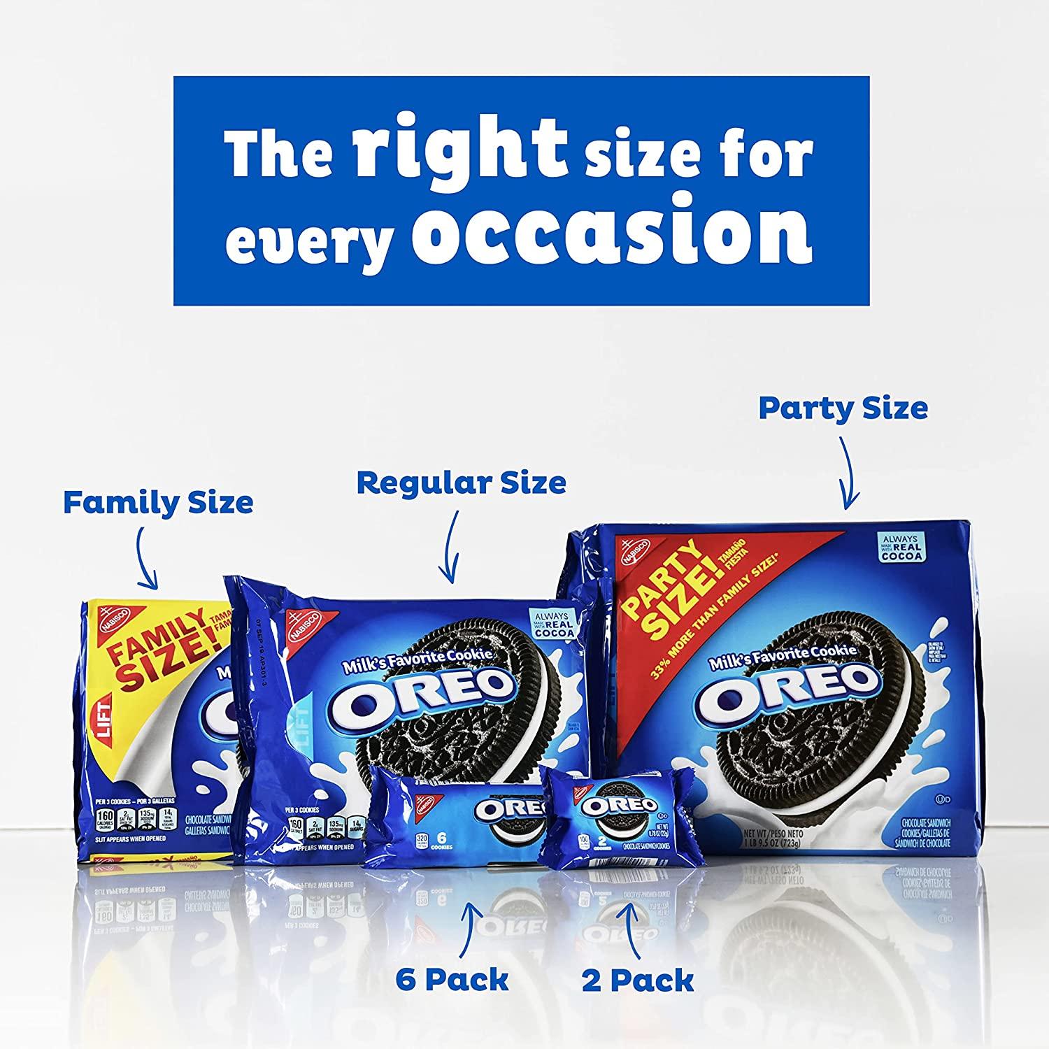 OREO Double Stuf Chocolate Sandwich Cookies Family Size - 12 Packs, 20 oz Each | Buy Now with ...