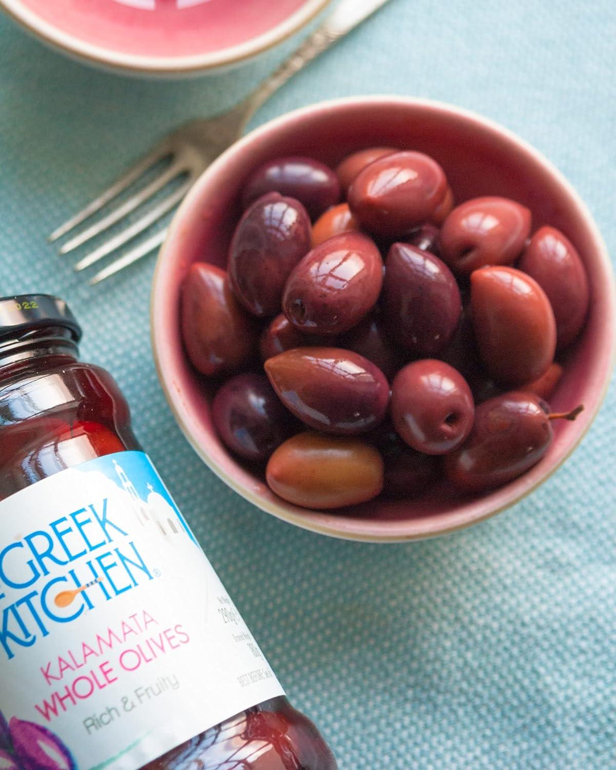 The Greek Kitchen Kalamata Whole Olives Purple 290 g | Buy Now with ...