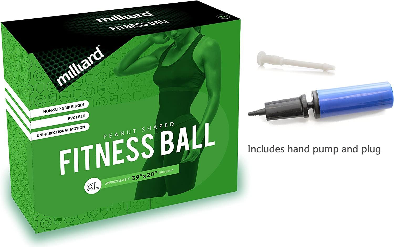 Milliard Peanut Ball Physio Roll for Exercise, Therapy, Labor, Birthing ...