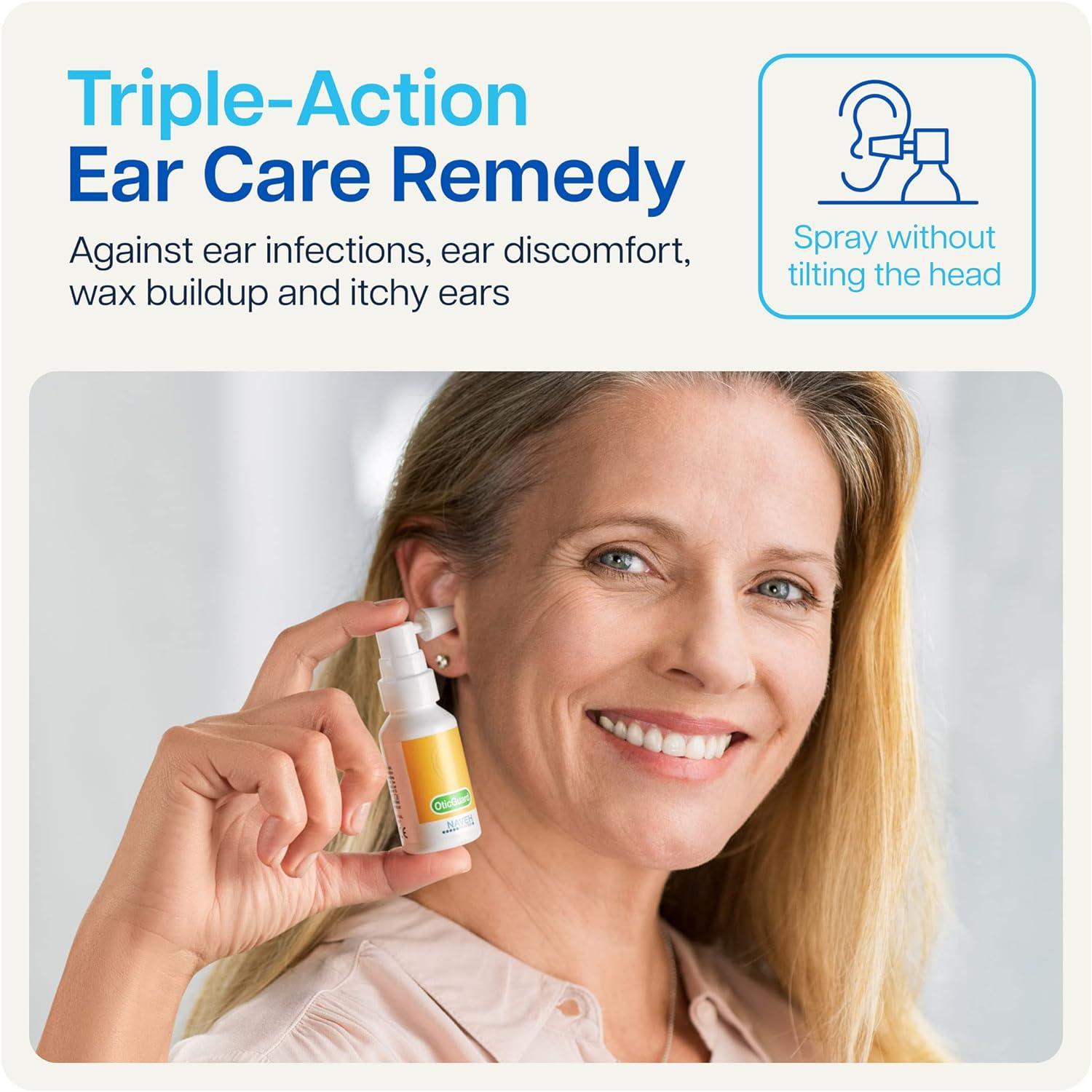 NAVEH PHARMA Otic Guard Natural Ear Spray 3-in-1 Herbal Oil Blend for ...