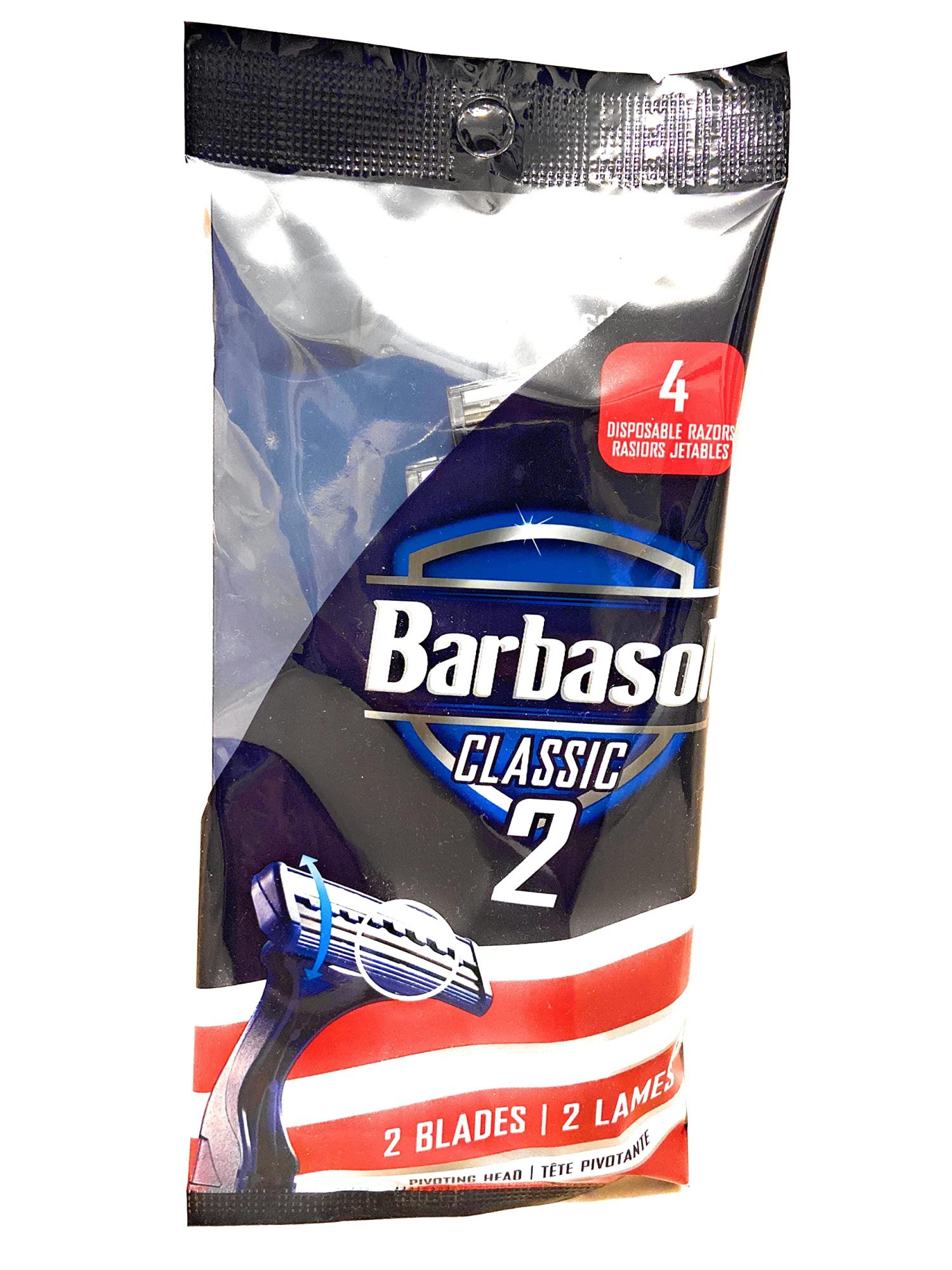 Buy Barbasol Classic 2-4 Razors | Premium Shaving for Men ...