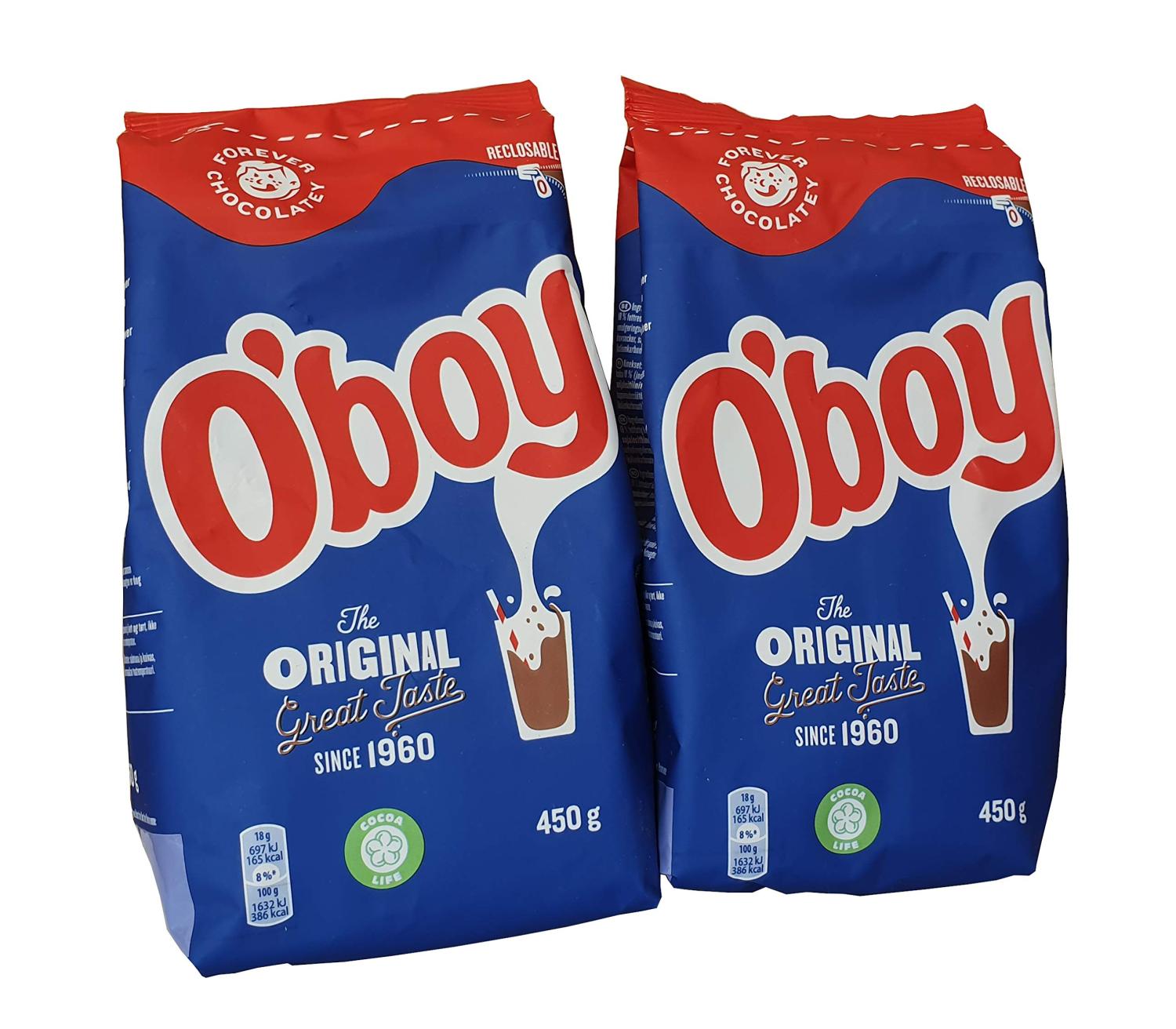 Oboy Hot Chocolate Drink Refill Bags (2 x 450grams) | Buy Now with ...