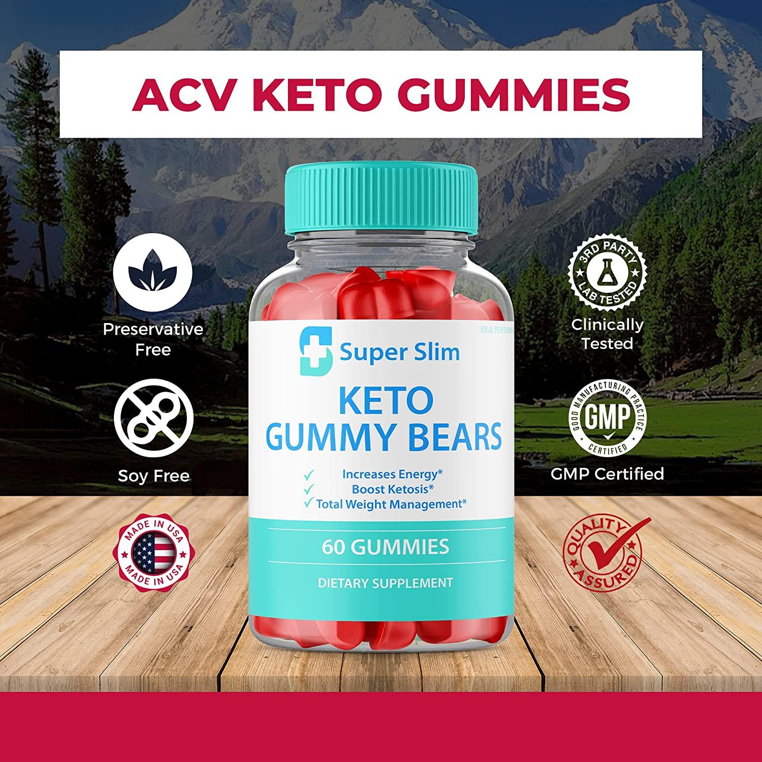 Super Slim Keto Gummies - Keto Formula Gummie Bears (60 count) | Buy ...