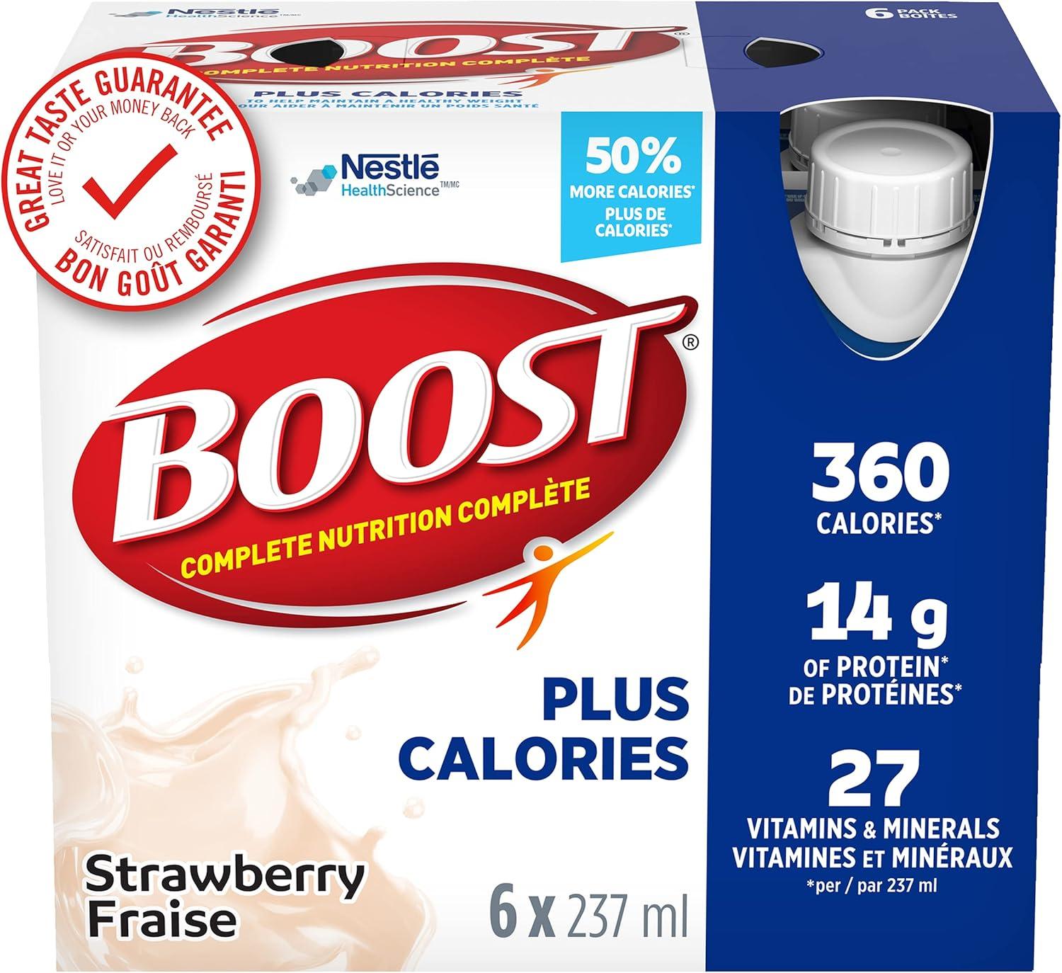 BOOST PLUS Complete Nutrition Drink Strawberry 24 x 237 ml & PLUS Complete Nutrition Drink ...