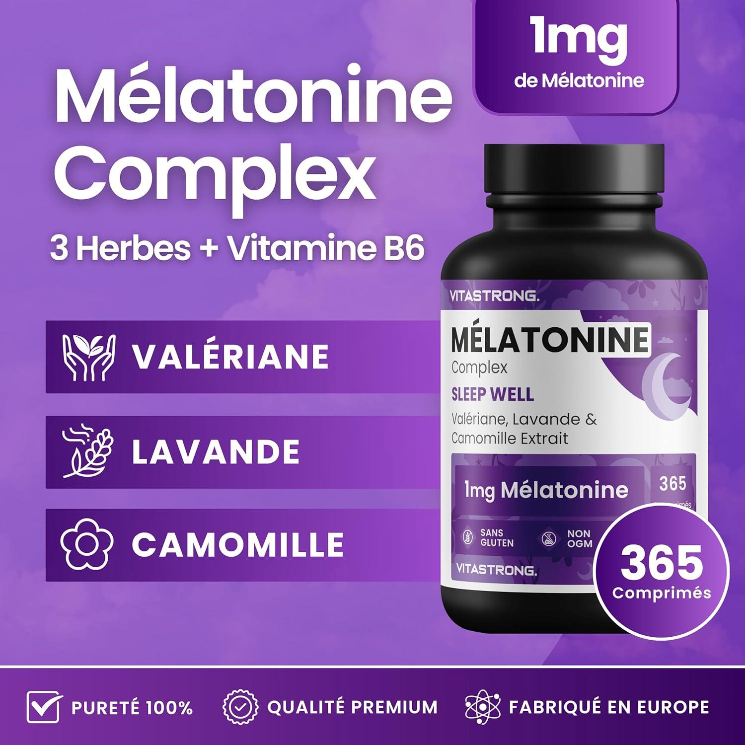 Melatonin Complex for Sleeping 365 Tablets - with Valerian Lavender ...