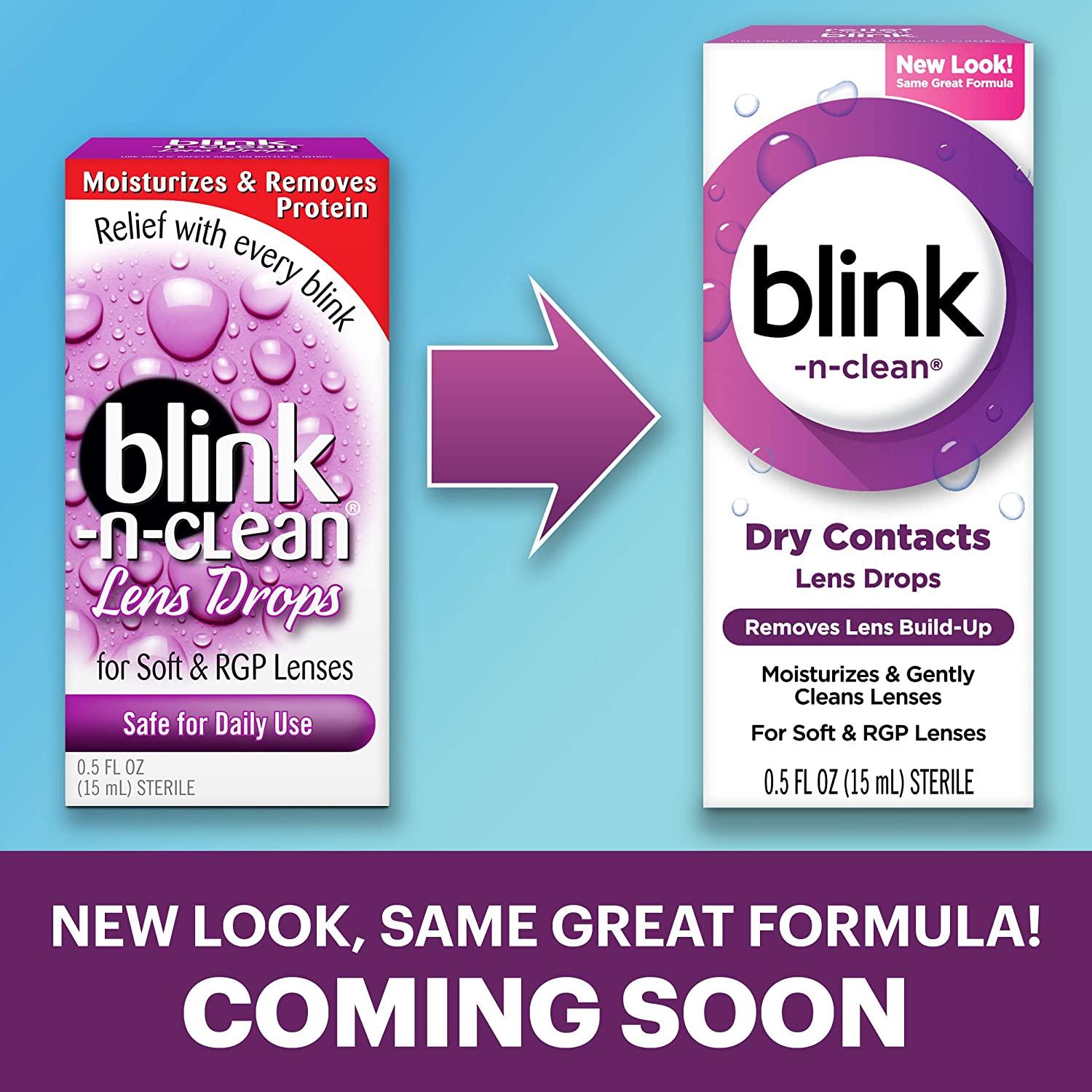 Blink-N-Clean Lens Drops 0.5 oz - 2 Pack | Complete Eye Care Solution ...