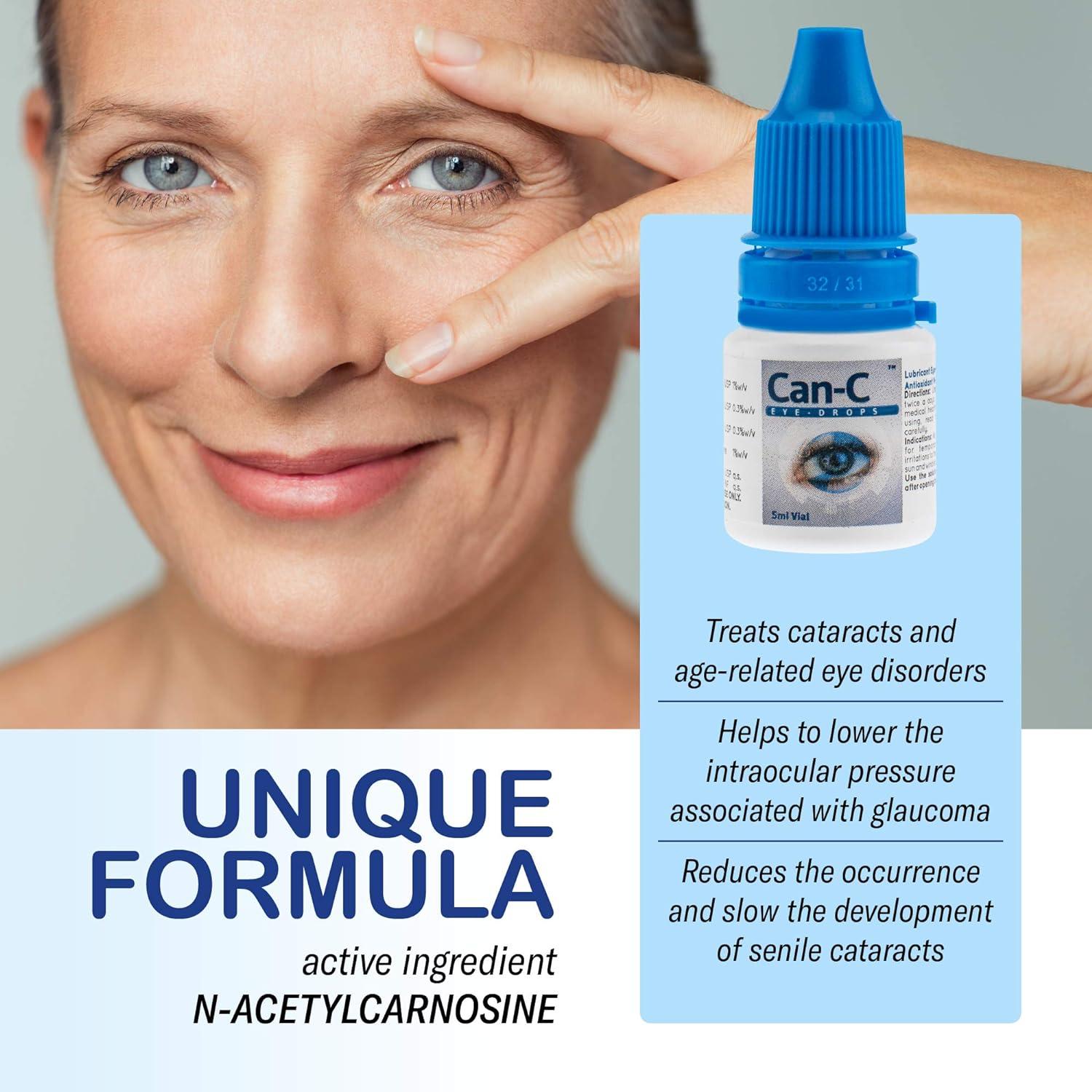 Can-C Eye Drops Bundle with Eye Guide and Kinara Pocket Tissues - 2 ...