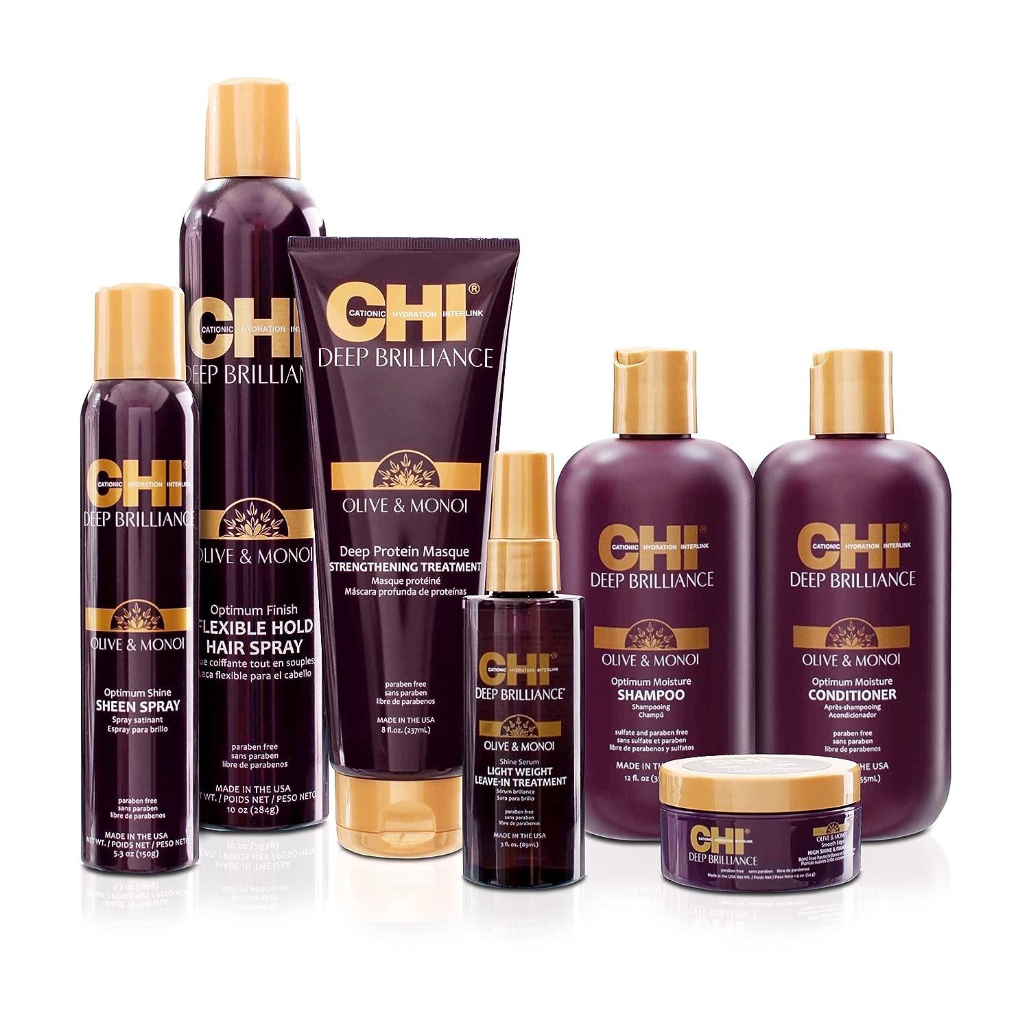 CHI Deep Brilliance Protein Masque 8 Fl Oz - Repair and Strengthen Hair ...
